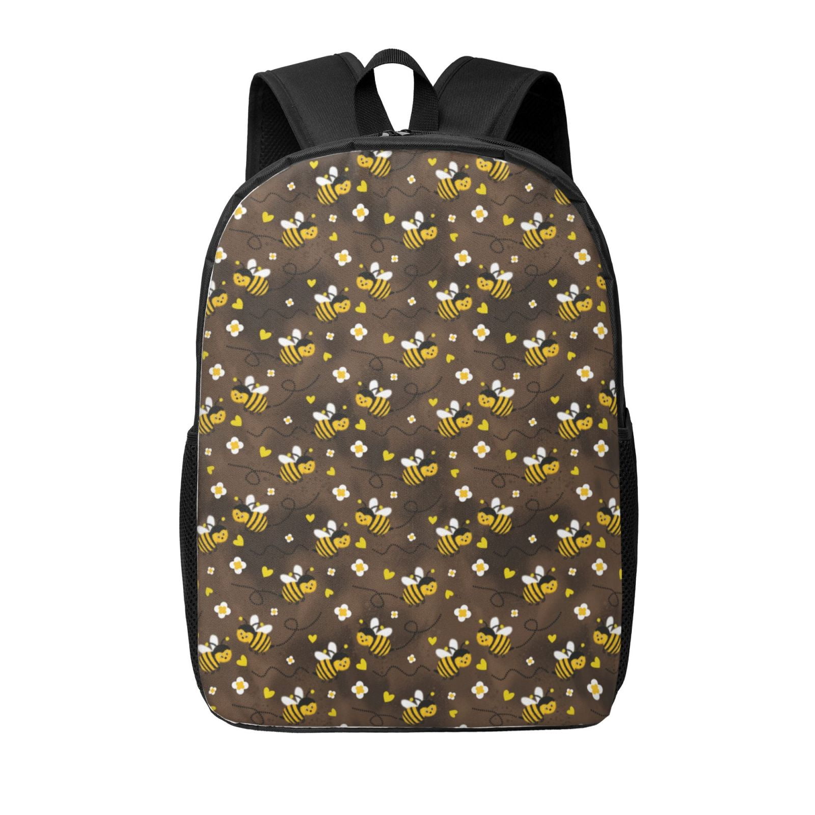 Xecao Flying Furry Honey Bees print Travel Backpack, Large Computer ...