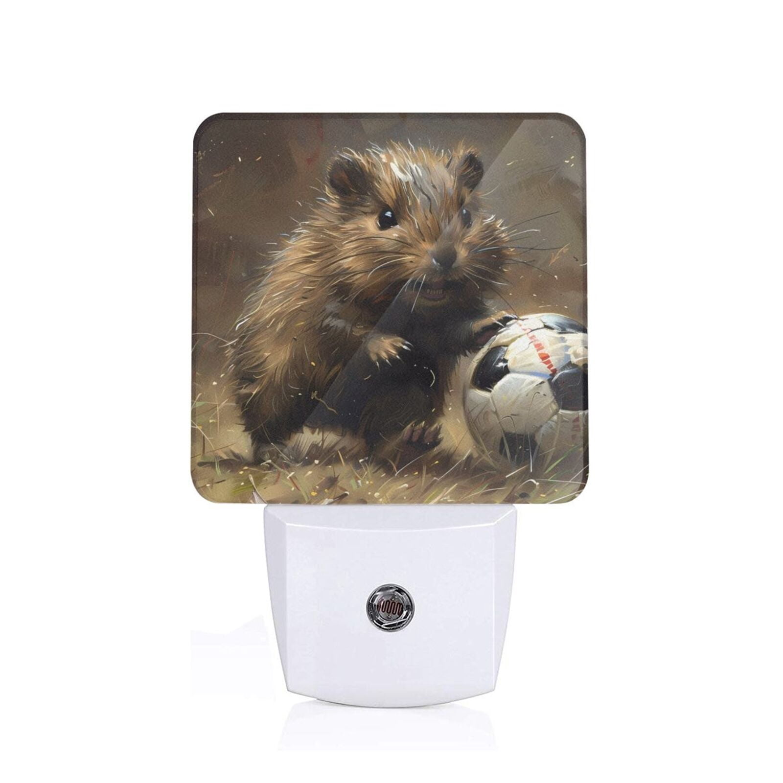 Xecao Football Loving Hamster for Night Light - a Wall-mounted LED ...
