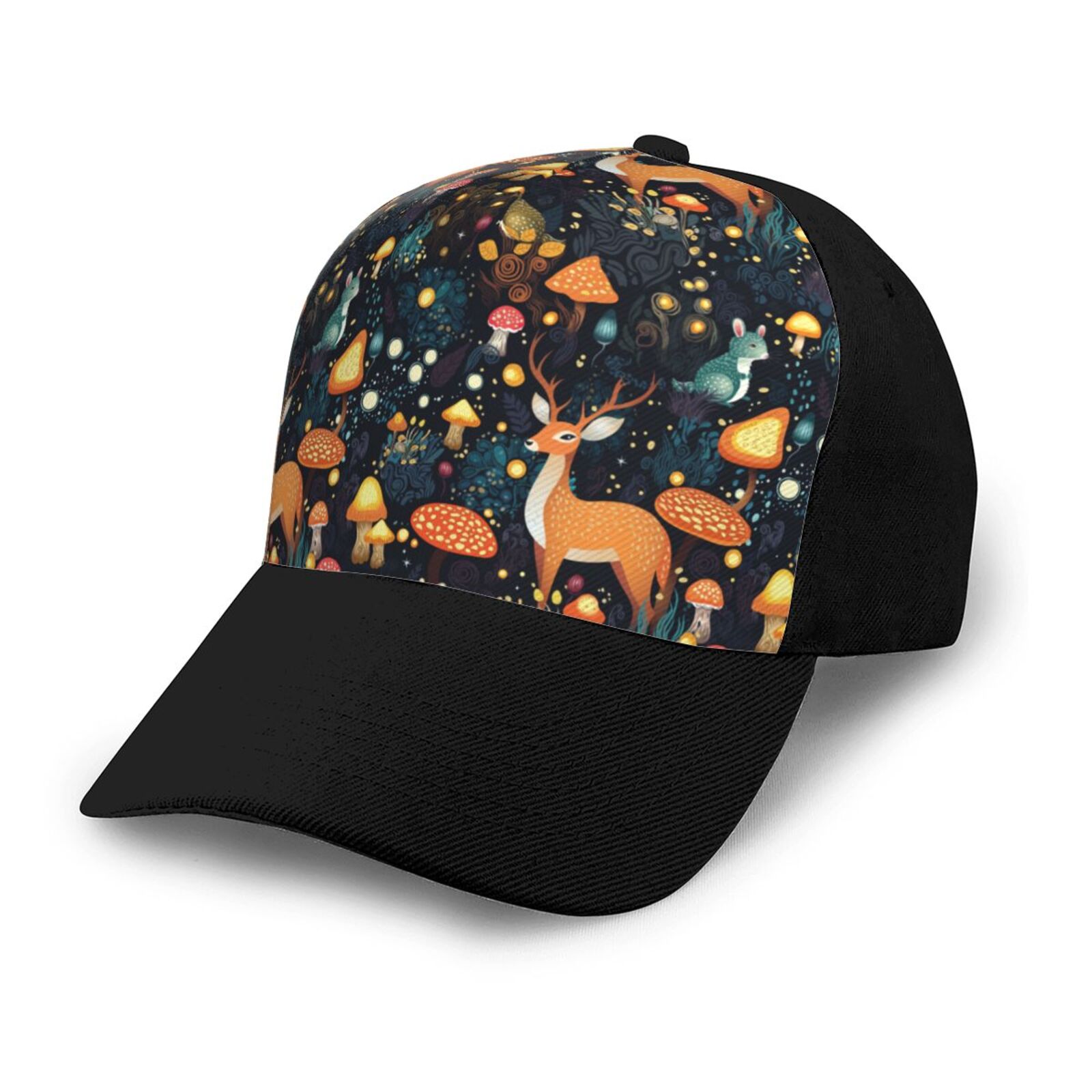 Xecao Forest Elf print unisex vintage washed baseball cap, a soft and ...