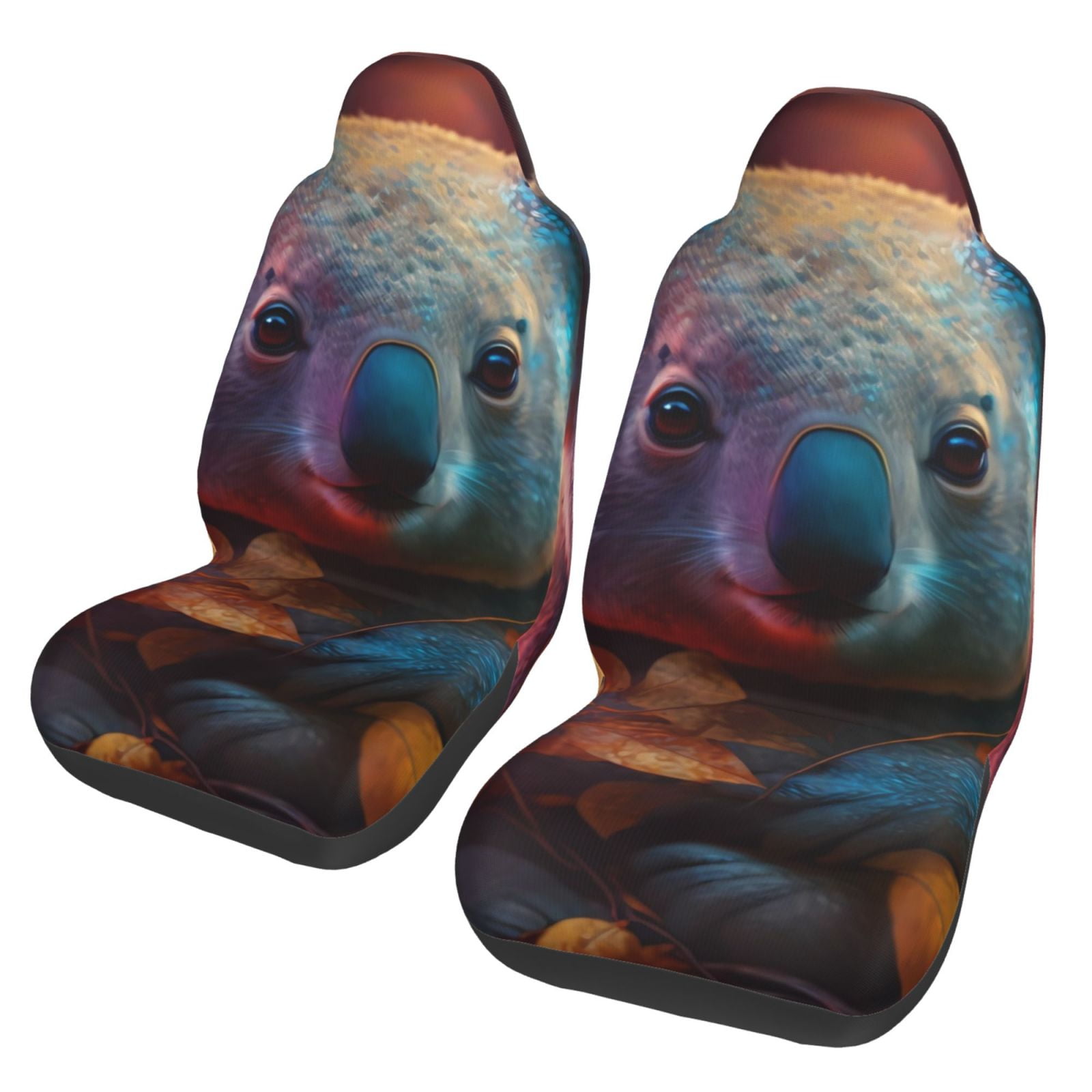 Xecao Forest Koala Print Car Seat Cover in That Fits Most Cars, Vans ...