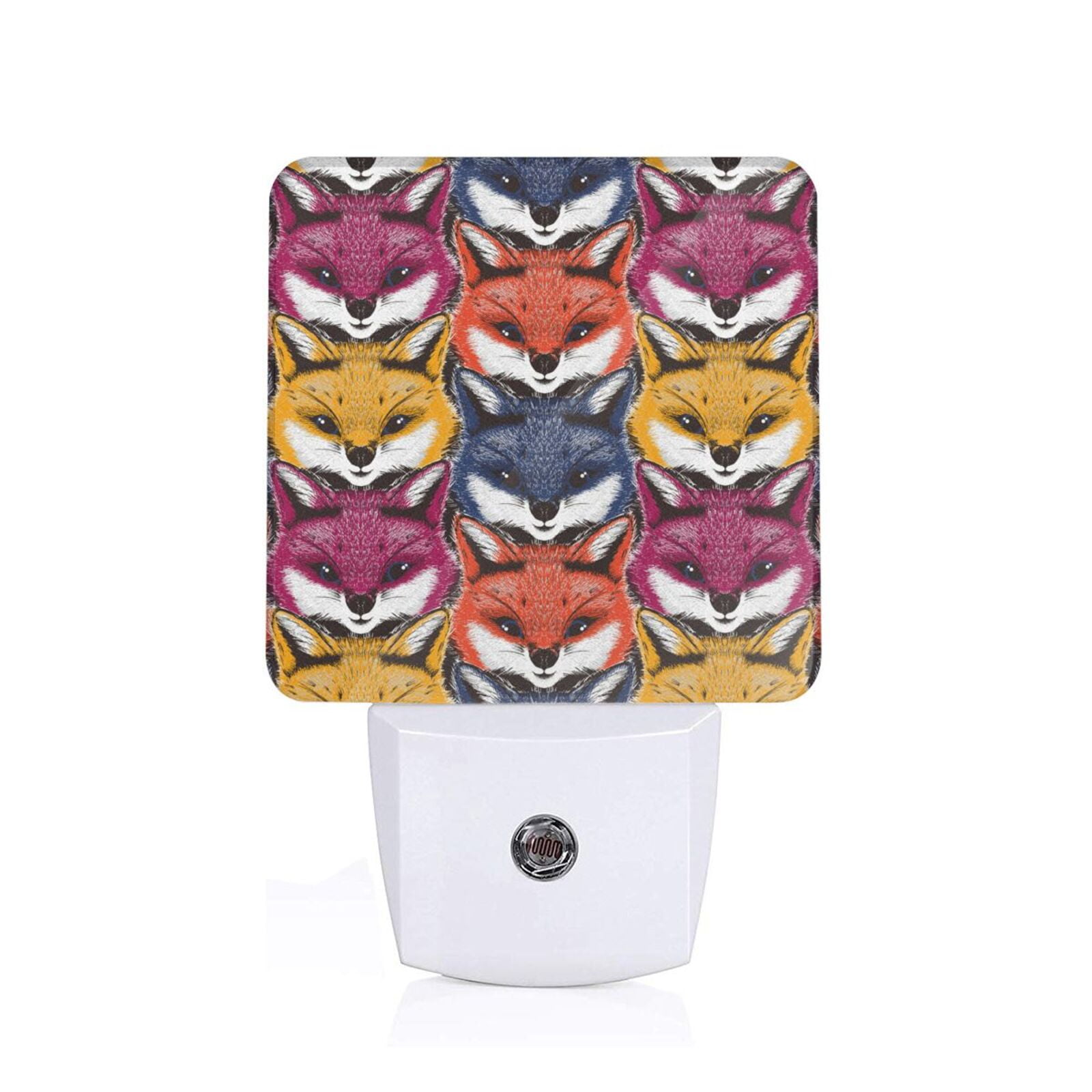 Xecao Fox Face for Night Light - a Wall-mounted LED Fixture with A Dusk ...