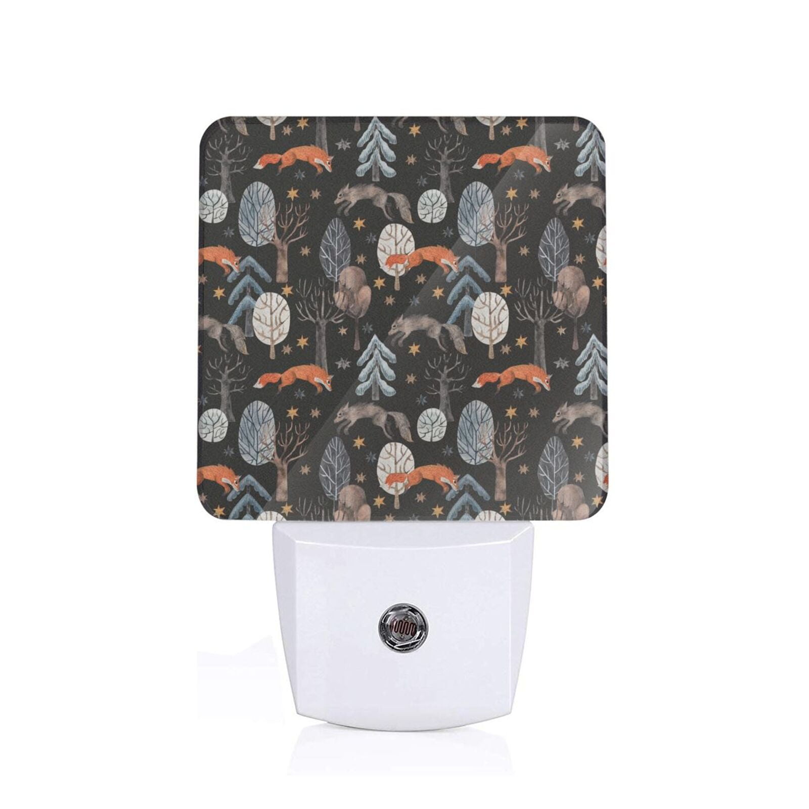 Xecao Fox In The Forest for Night Light - a Wall-mounted LED Fixture ...