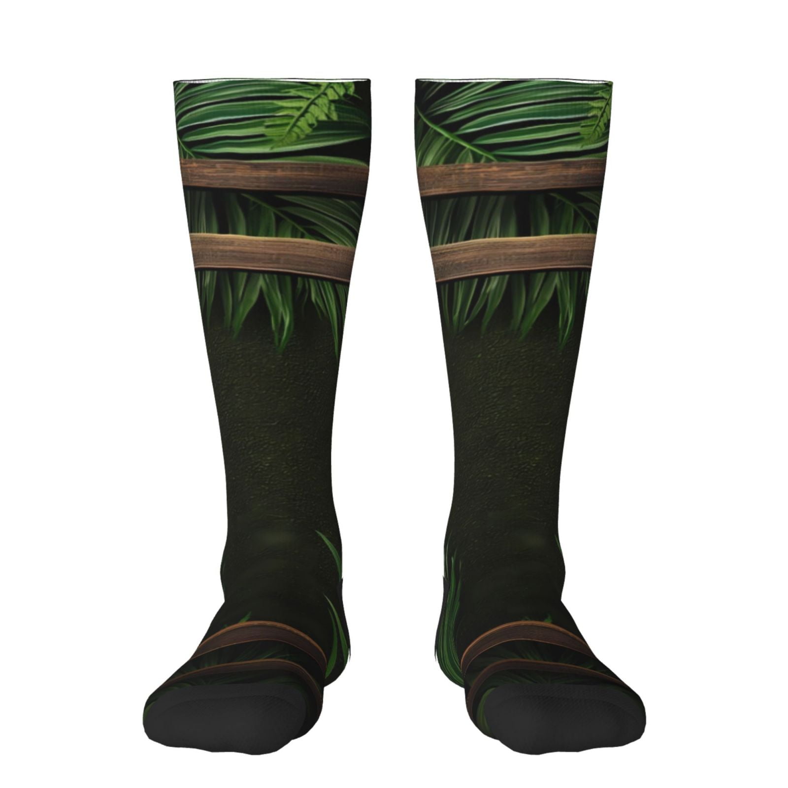 Xecao Framed Greenery Wall Art Print Compression Socks for Both Men And ...
