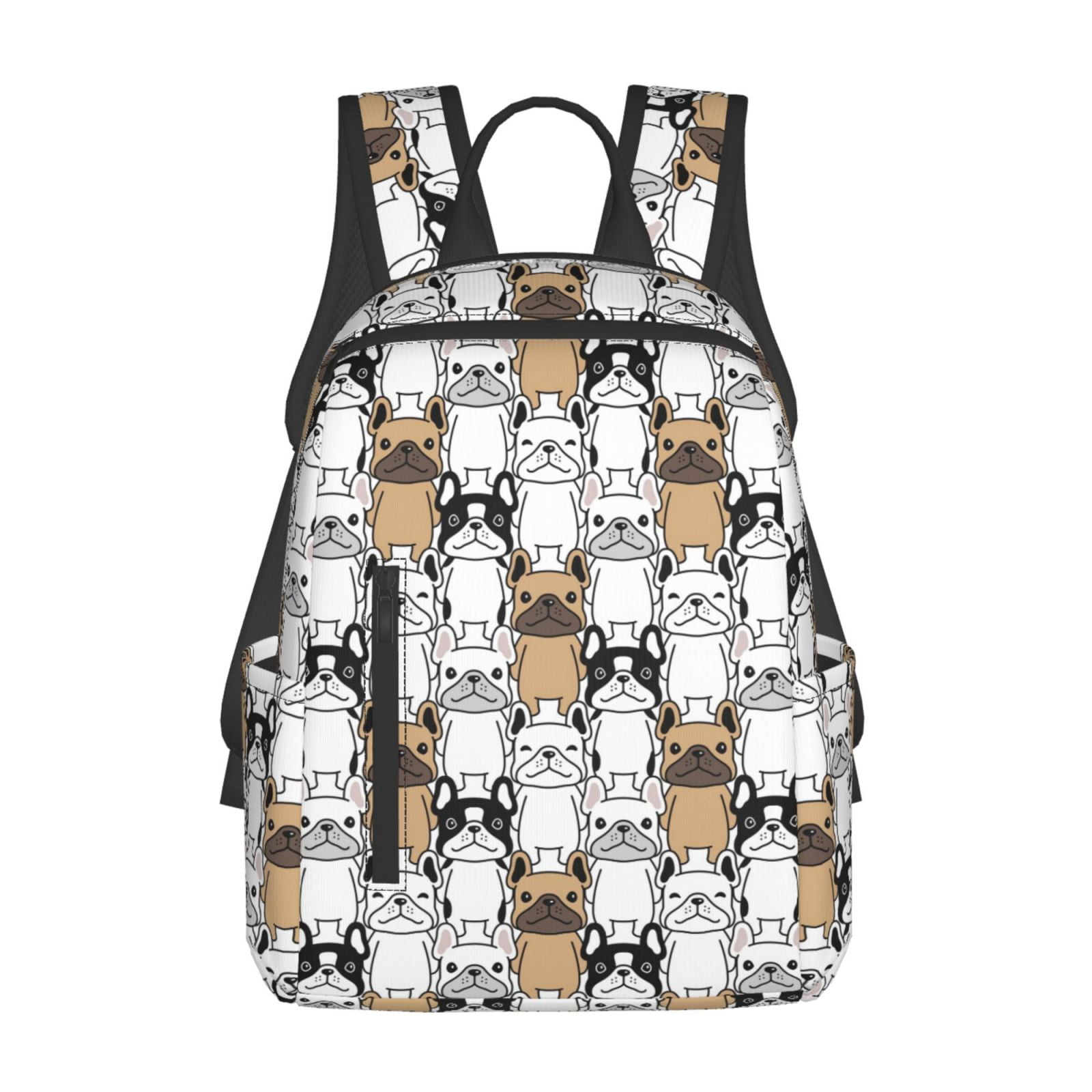 Xecao French Bulldog 2 print Backpack For women men Aesthetic ...