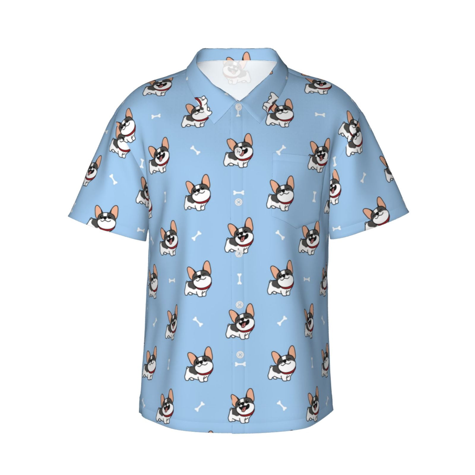 Xecao French Bulldog2 print Hawaiian shirt - a stylish short-sleeve ...