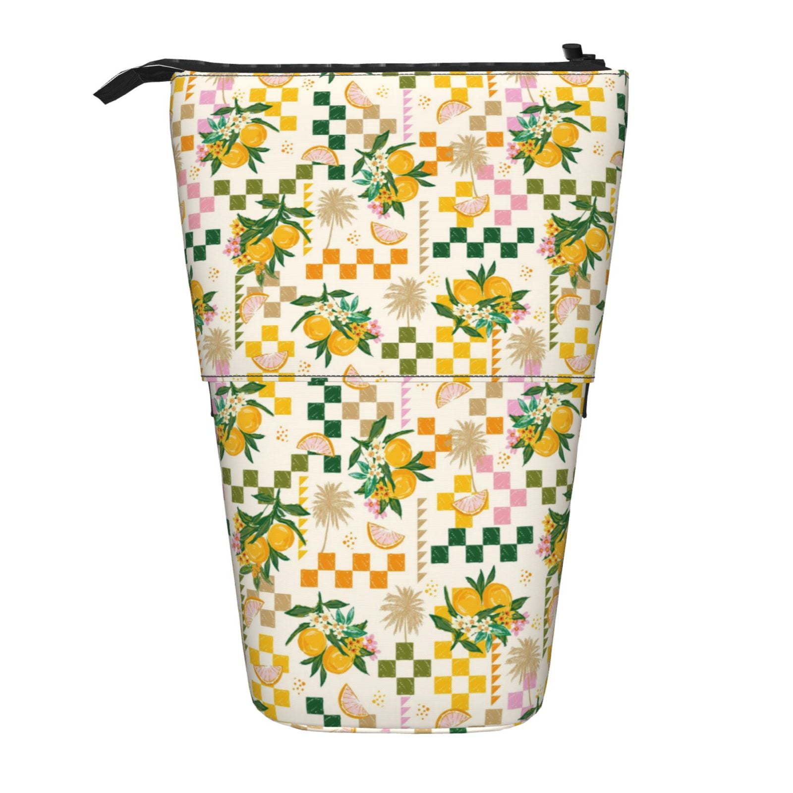 Xecao Fruit Print Telescopic Pencil Bag Pen Holder Pop Up Stationery ...
