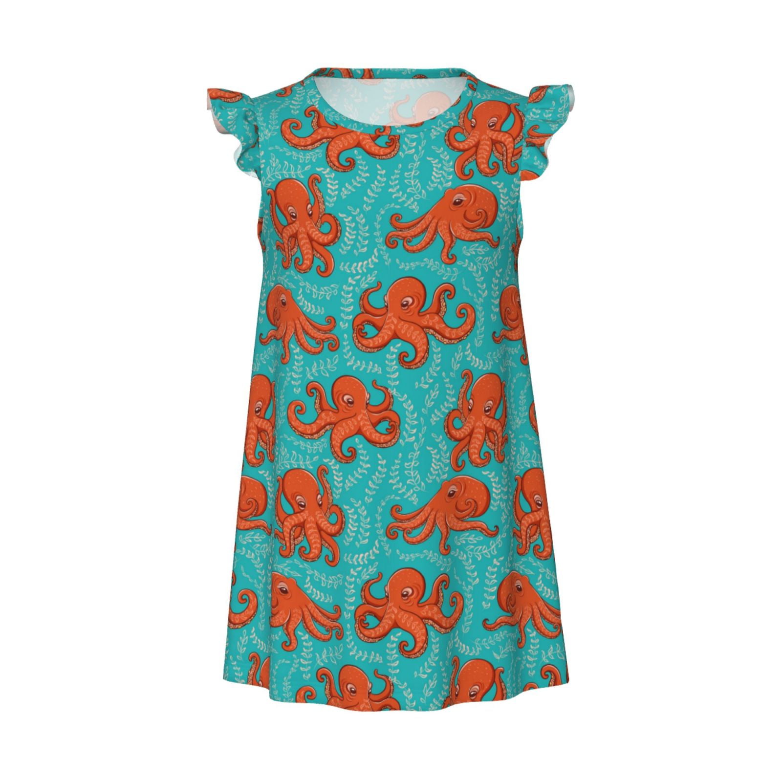 Xecao Fun Octopus Nightgowns for Girls: Elegant Princess Pajama Dresses ...