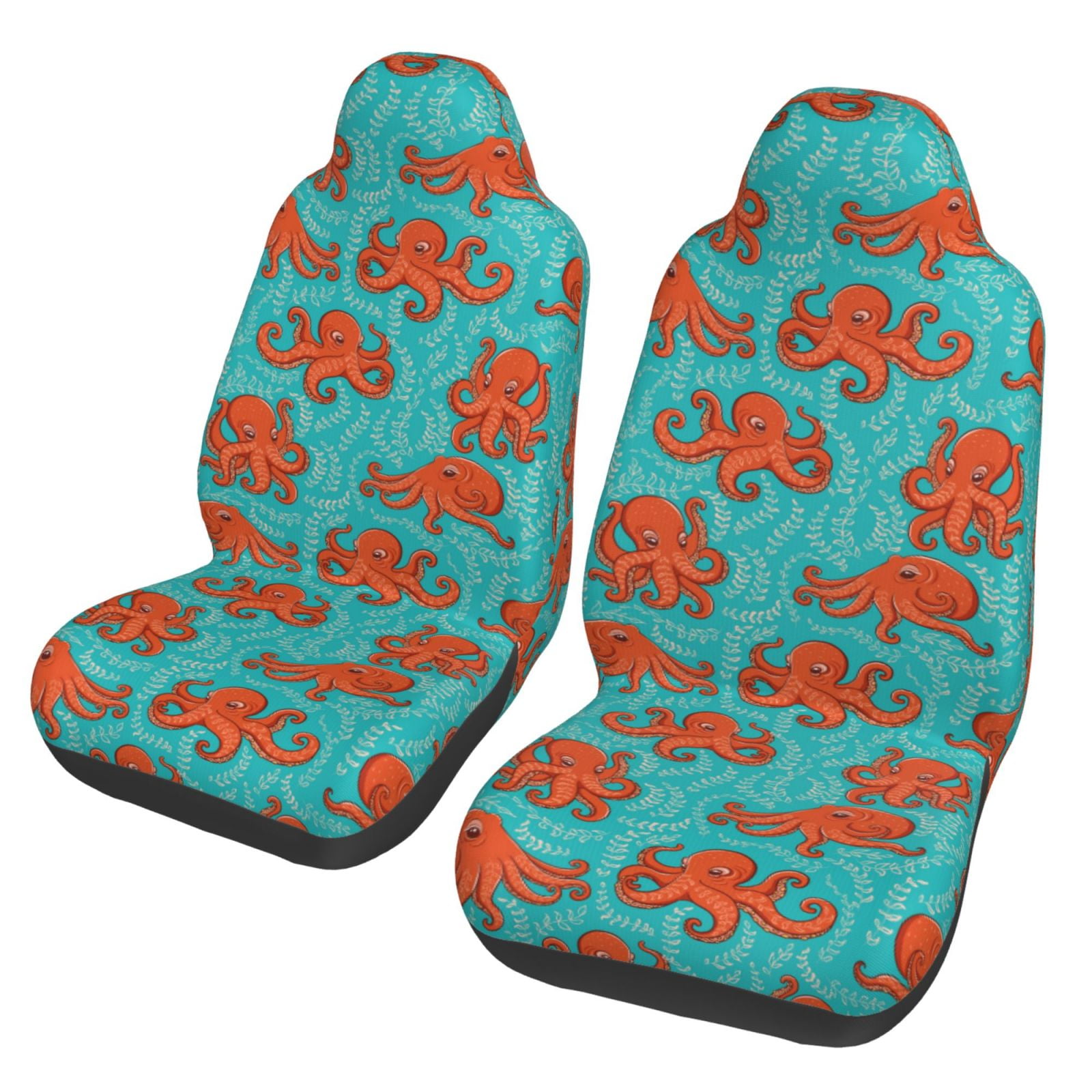 Xecao Fun Octopus Print Car Seat Cover in That Fits Most Cars, Vans ...