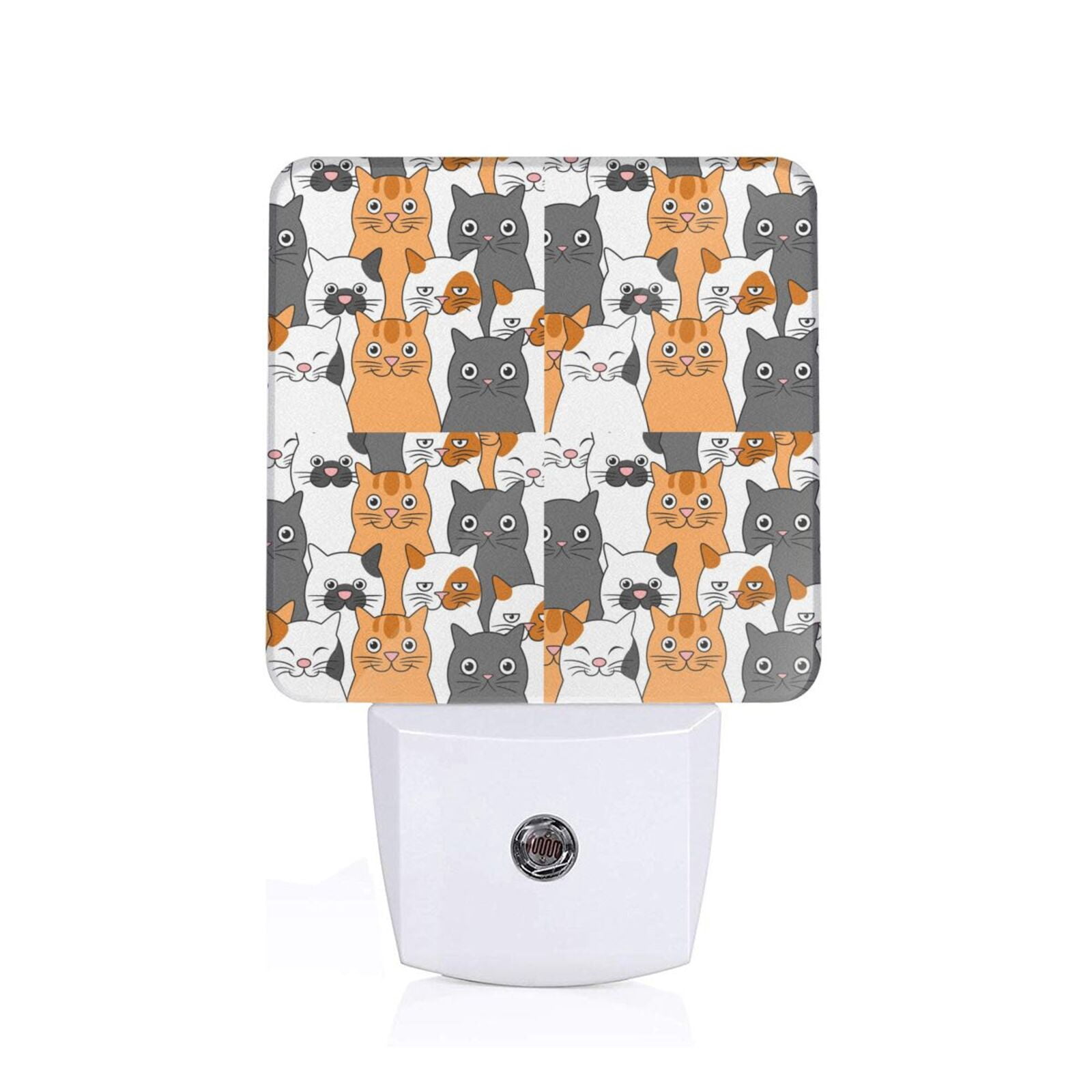 Xecao Funny Cats for Night Light - a Wall-mounted LED Fixture with A ...