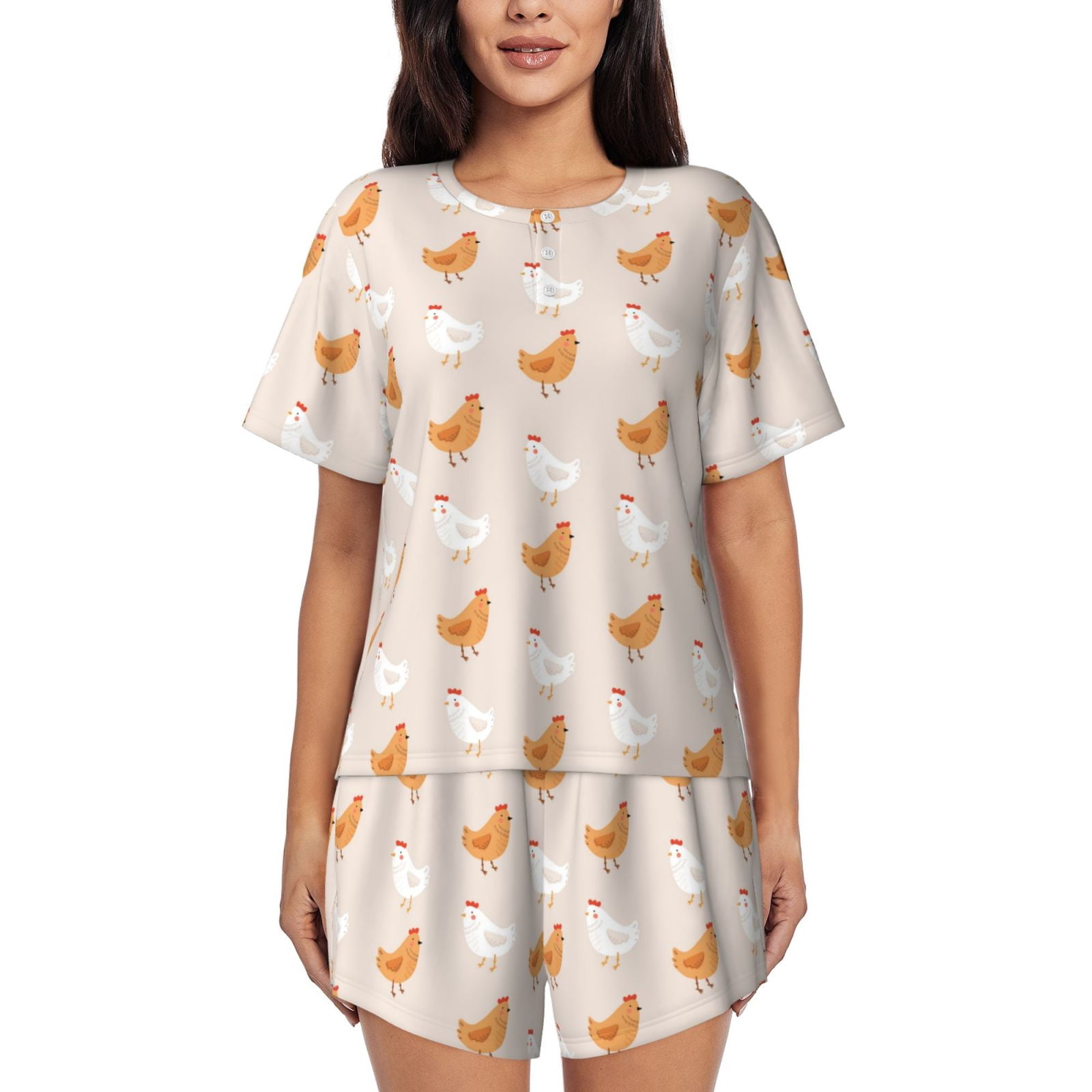 Xecao Funny Chicken print Swimsuit for women, Summer-ready, sporty ...