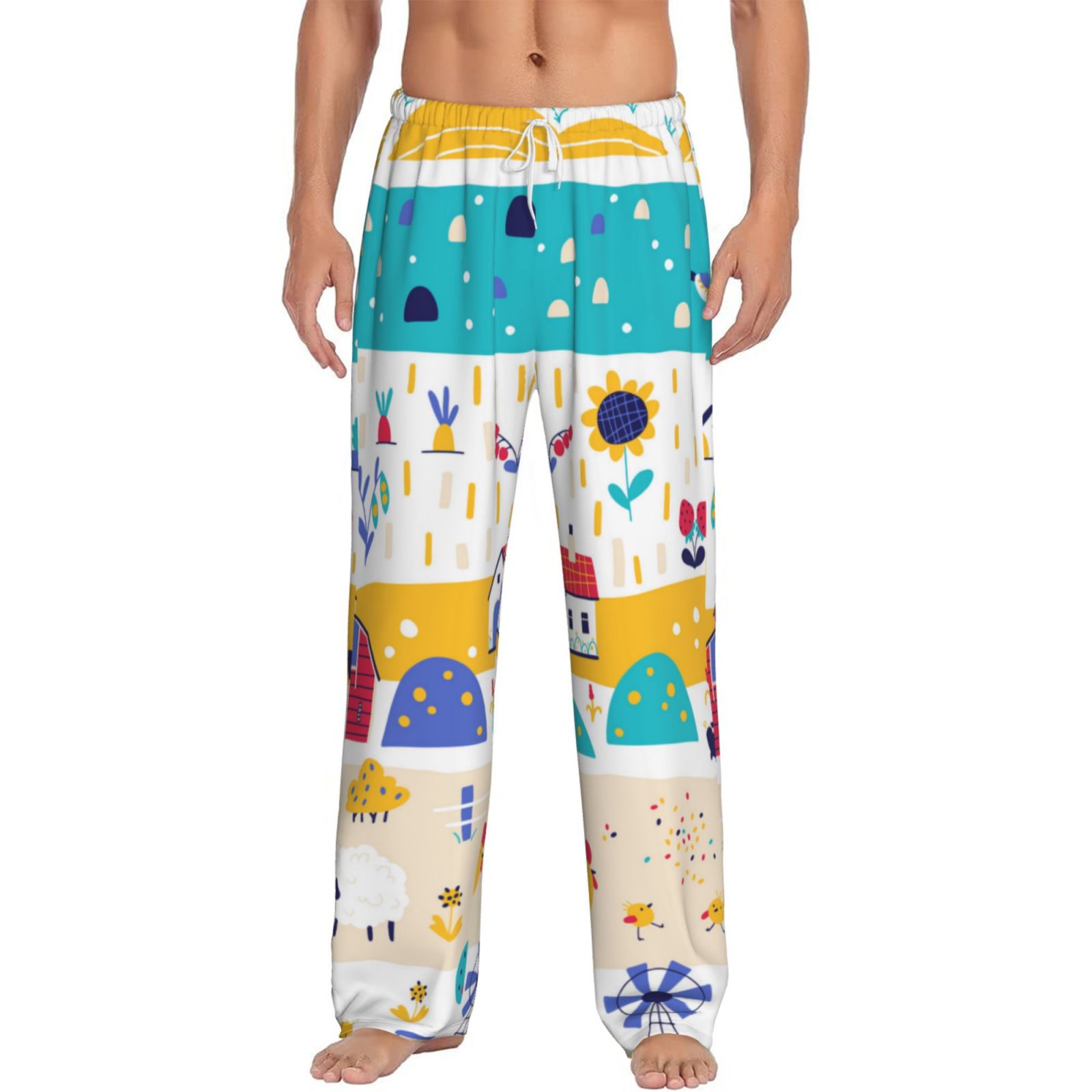 Xecao Funny Farm Men's Straight Lounge Pajama Pants: The Ultimate in ...