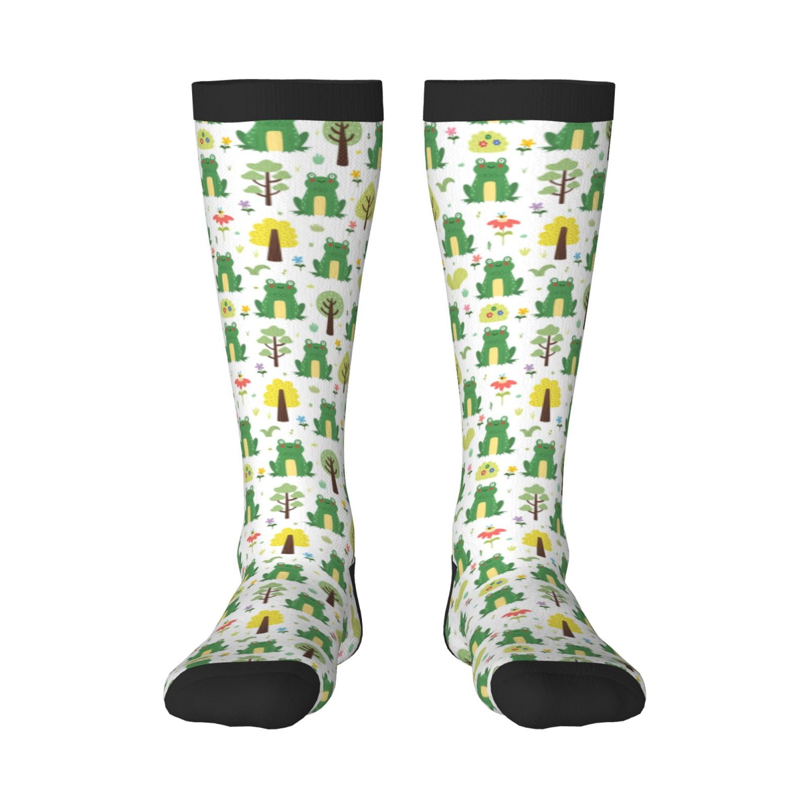 Xecao Funny Toad Print Compression Socks for Both Men And Women for ...
