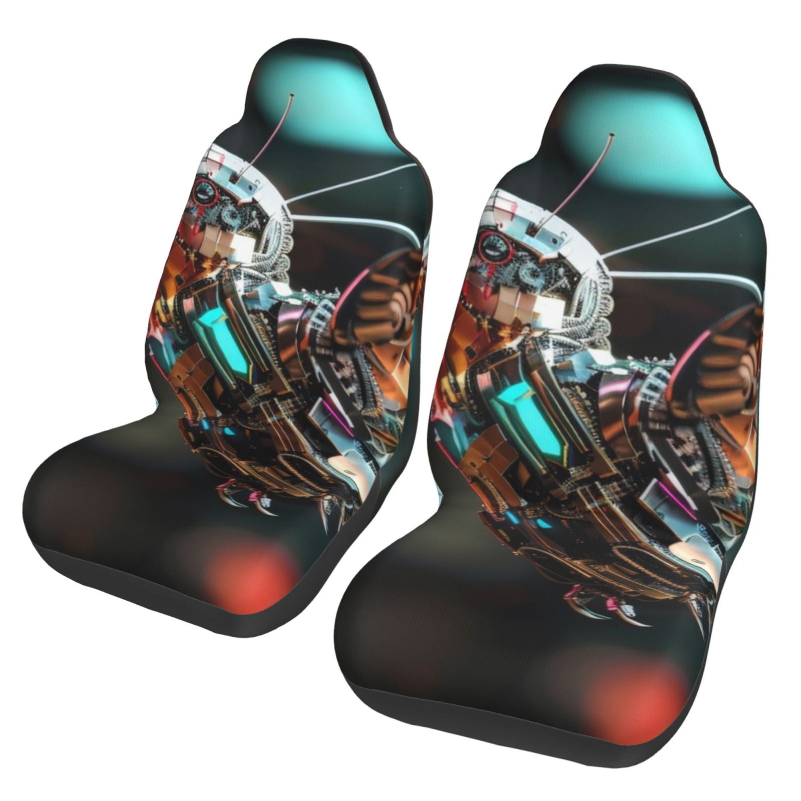 Xecao Futuristic Robot Hummingbird Print Car Seat Cover in That Fits ...