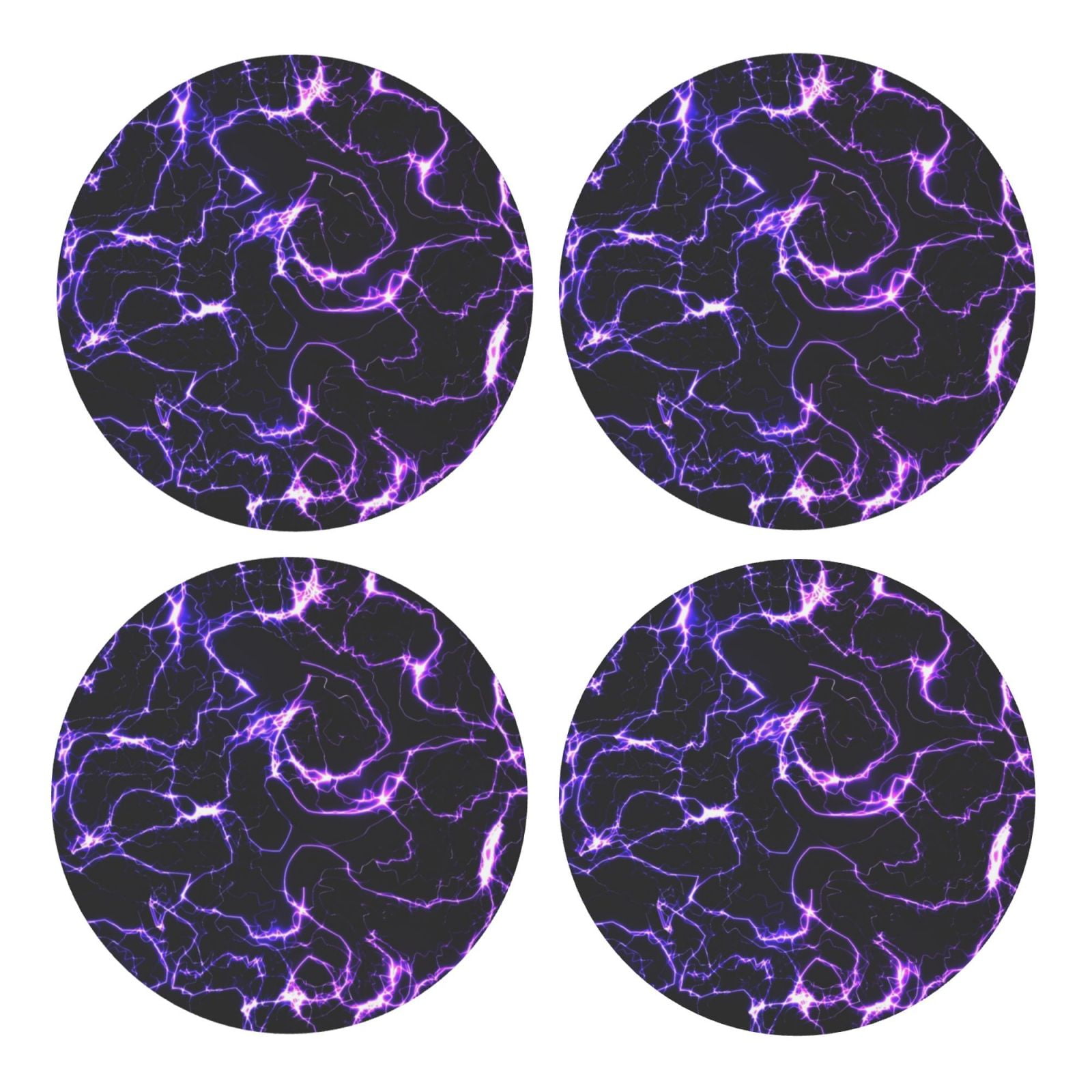 Xecao Galaxy Lightning for MDF Cork Coaster 4 Pcs,Drink Coasters,Suit ...