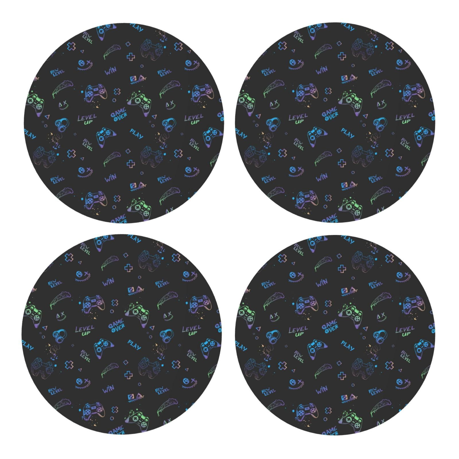 Xecao Gamepads for MDF Cork Coaster 4 Pcs,Drink Coasters,Suit for House ...