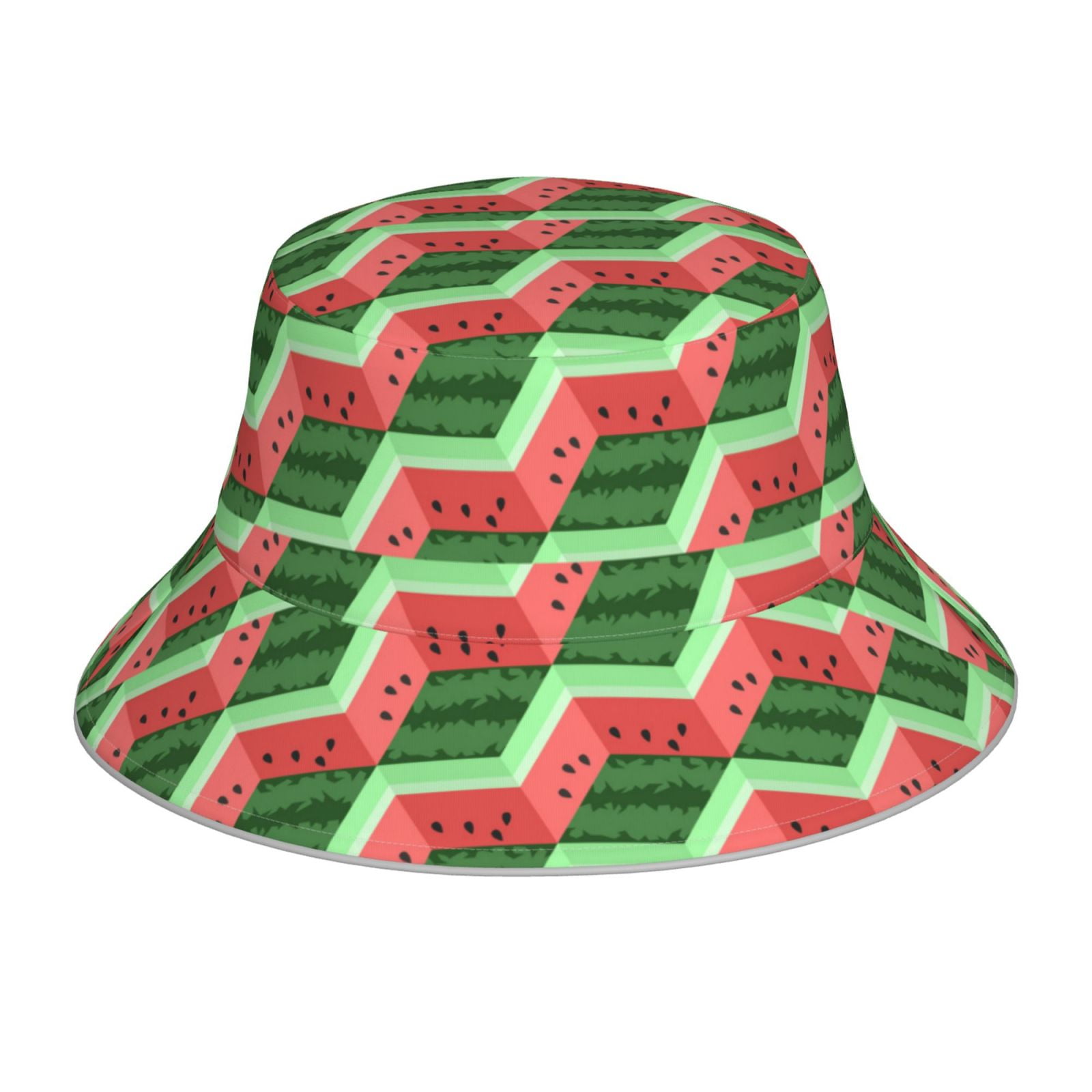 Xecao Geometric Watermelon Print Men and Women Night Reflective Hat ...