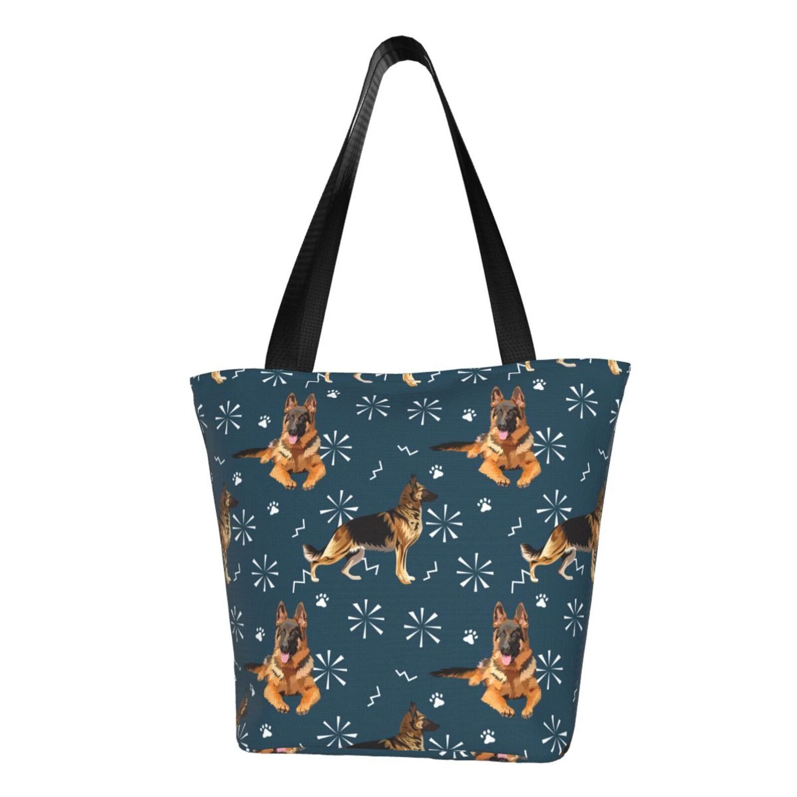 Xecao German Shepherd Dog for Tote Bag for Women -Tote Shoulder Bag with A Little Pocket Inside ...
