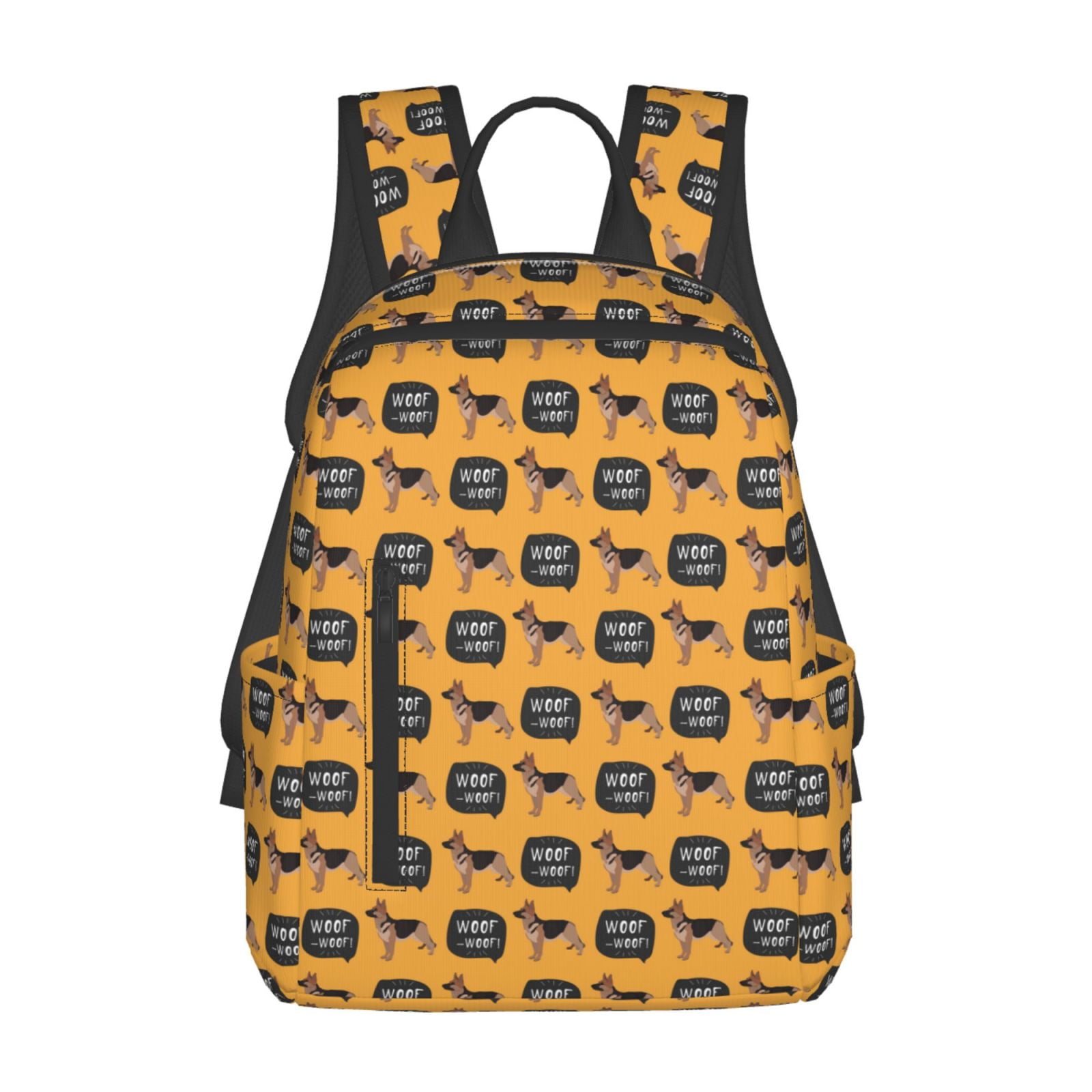 Xecao German Shepherd Woof print Backpack For women men Aesthetic ...