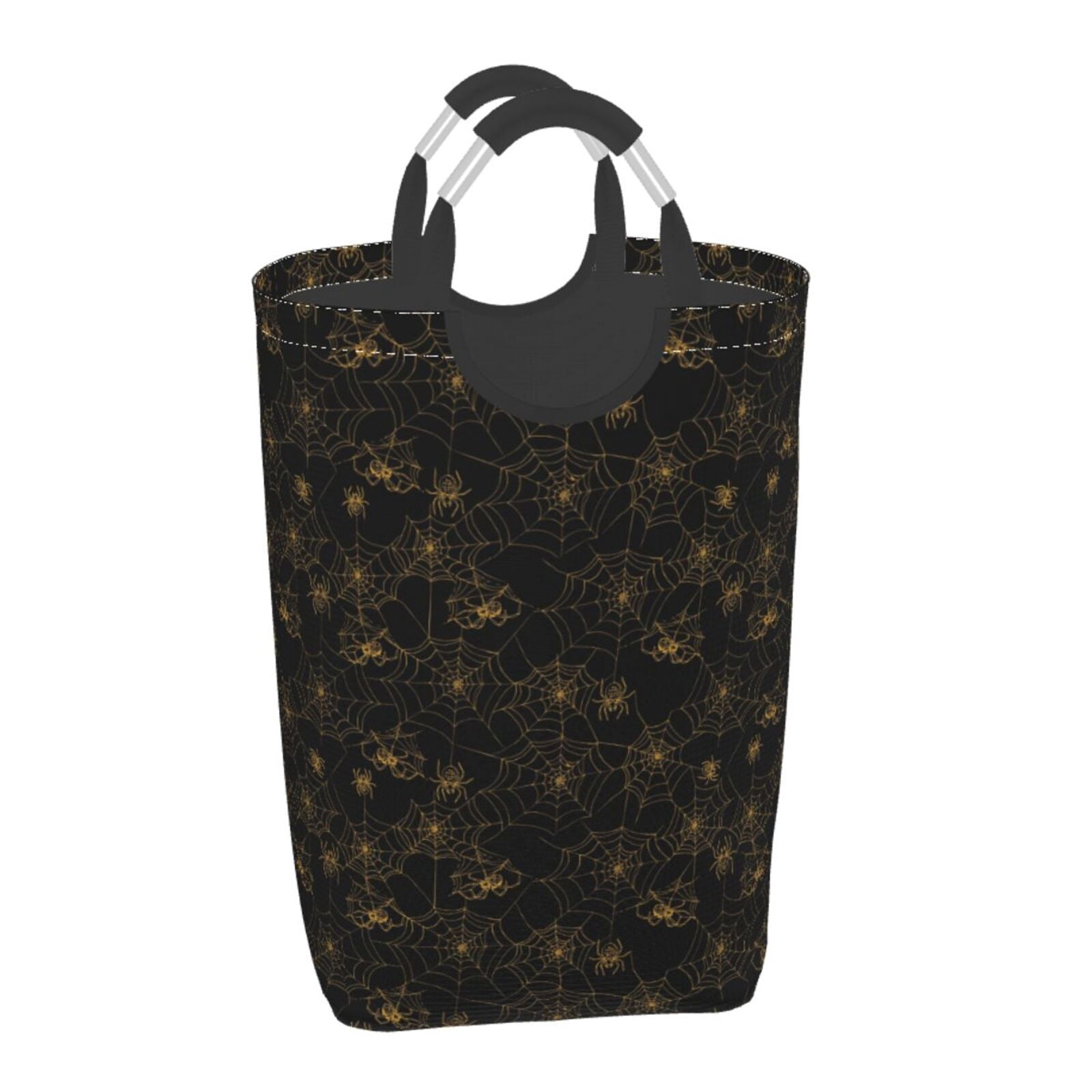 Xecao Gold Spiders And Cobwebs for Laundry Basket,Collapsible Large ...