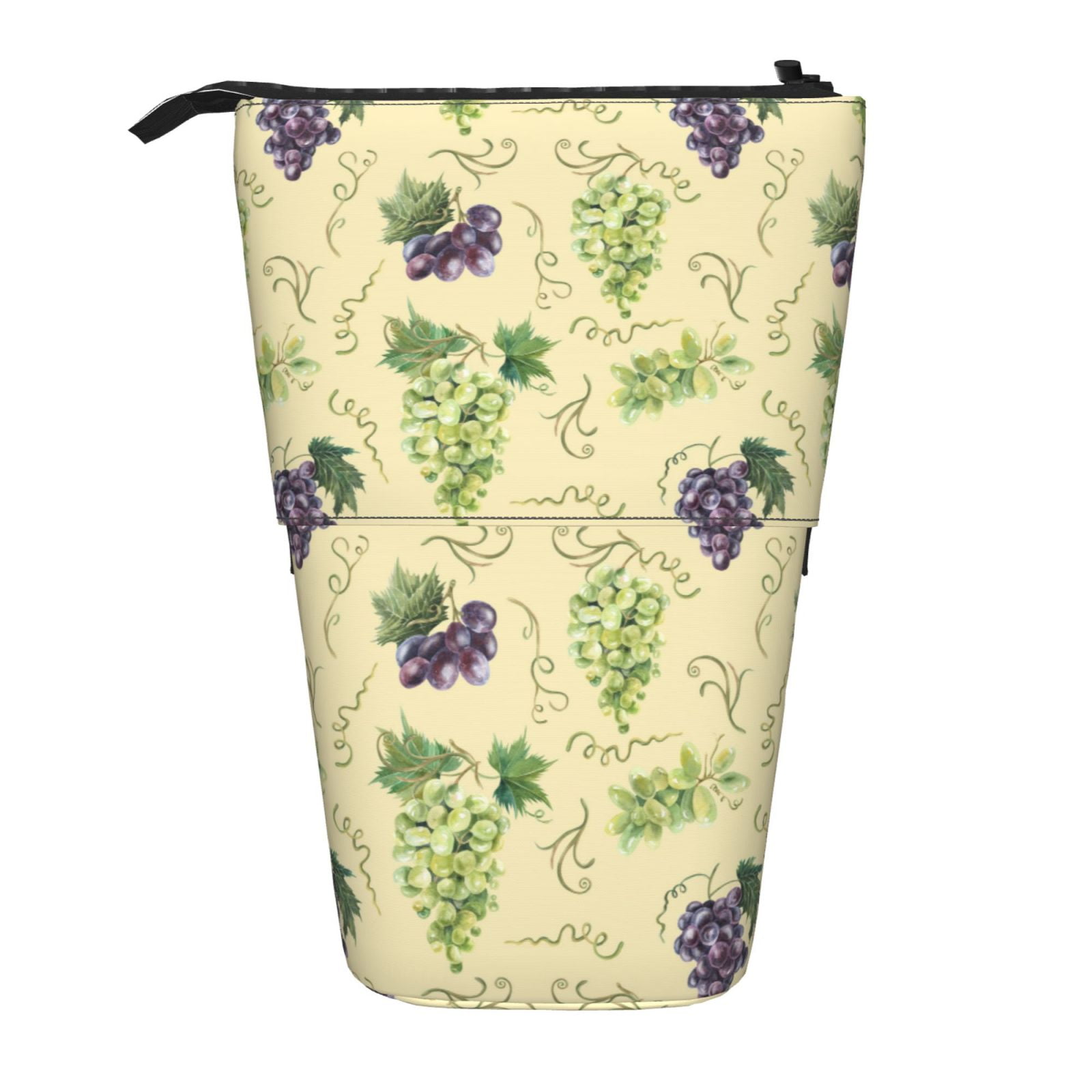 Xecao Green And Purple Grapes Print Telescopic Pencil Bag Pen Holder ...