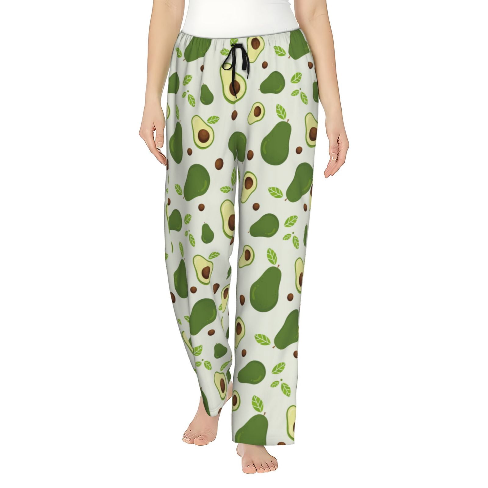 Xecao Green Avocado Women's Straight Lounge Pajama Pants: The Epitome ...