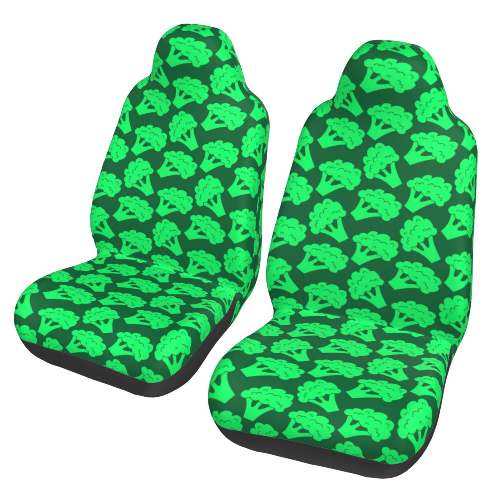 Xecao Green Broccoli Print Car Seat Cover in That Fits Most Cars, Vans ...