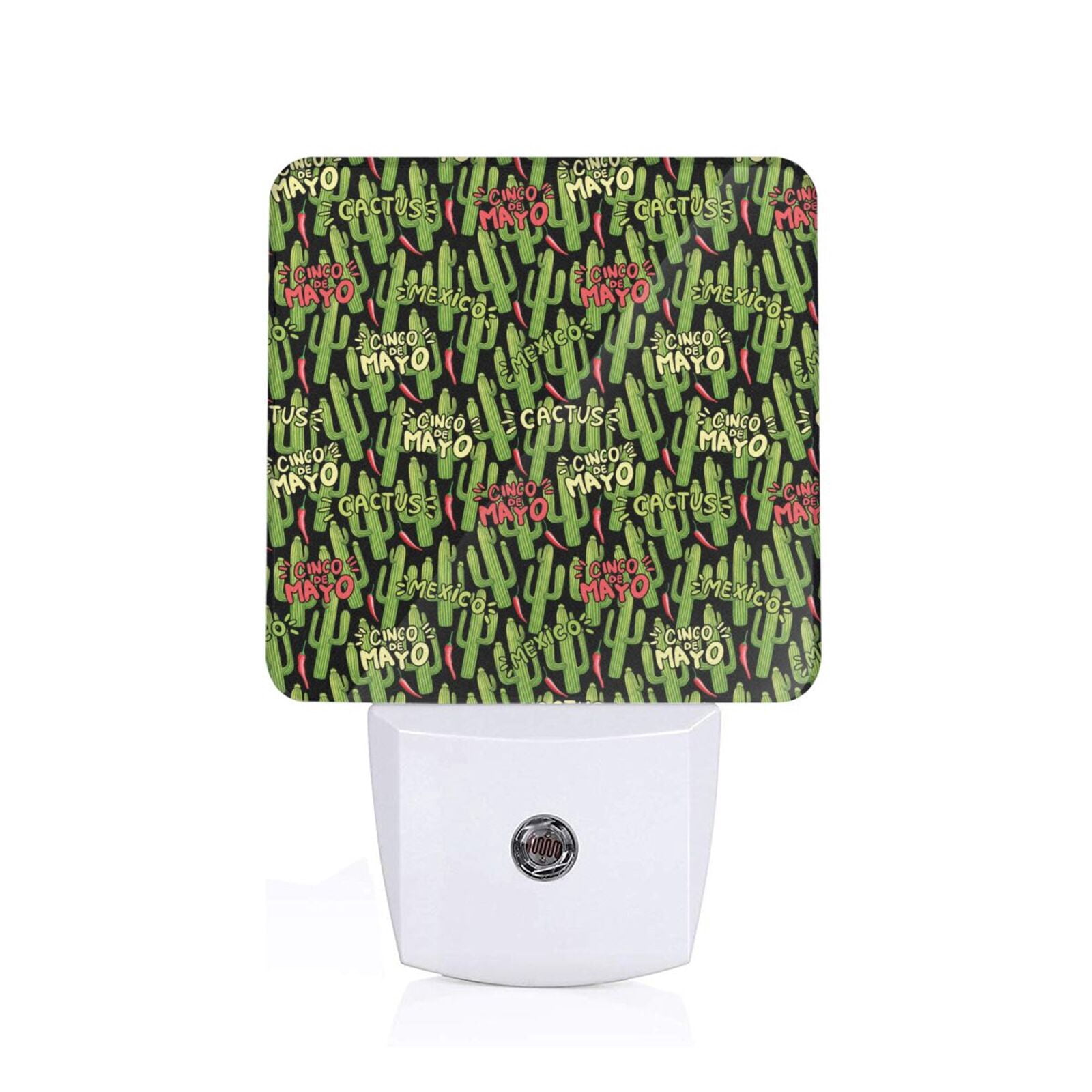 Xecao Green Cacti And Red Chili for Night Light - a Wall-mounted LED ...