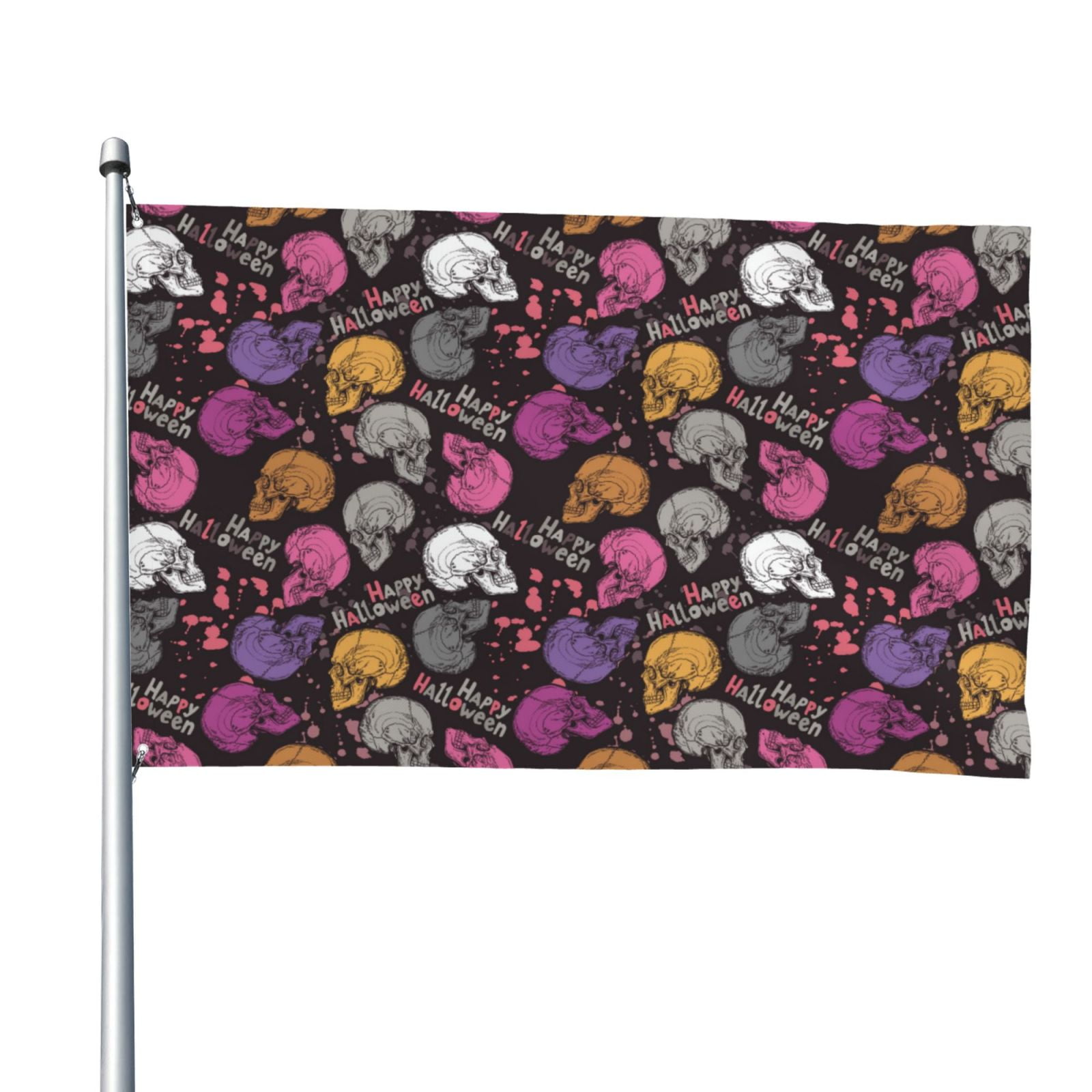 Xecao Halloween Skeleton for Longest Lasting Flag, Made From Polyester ...