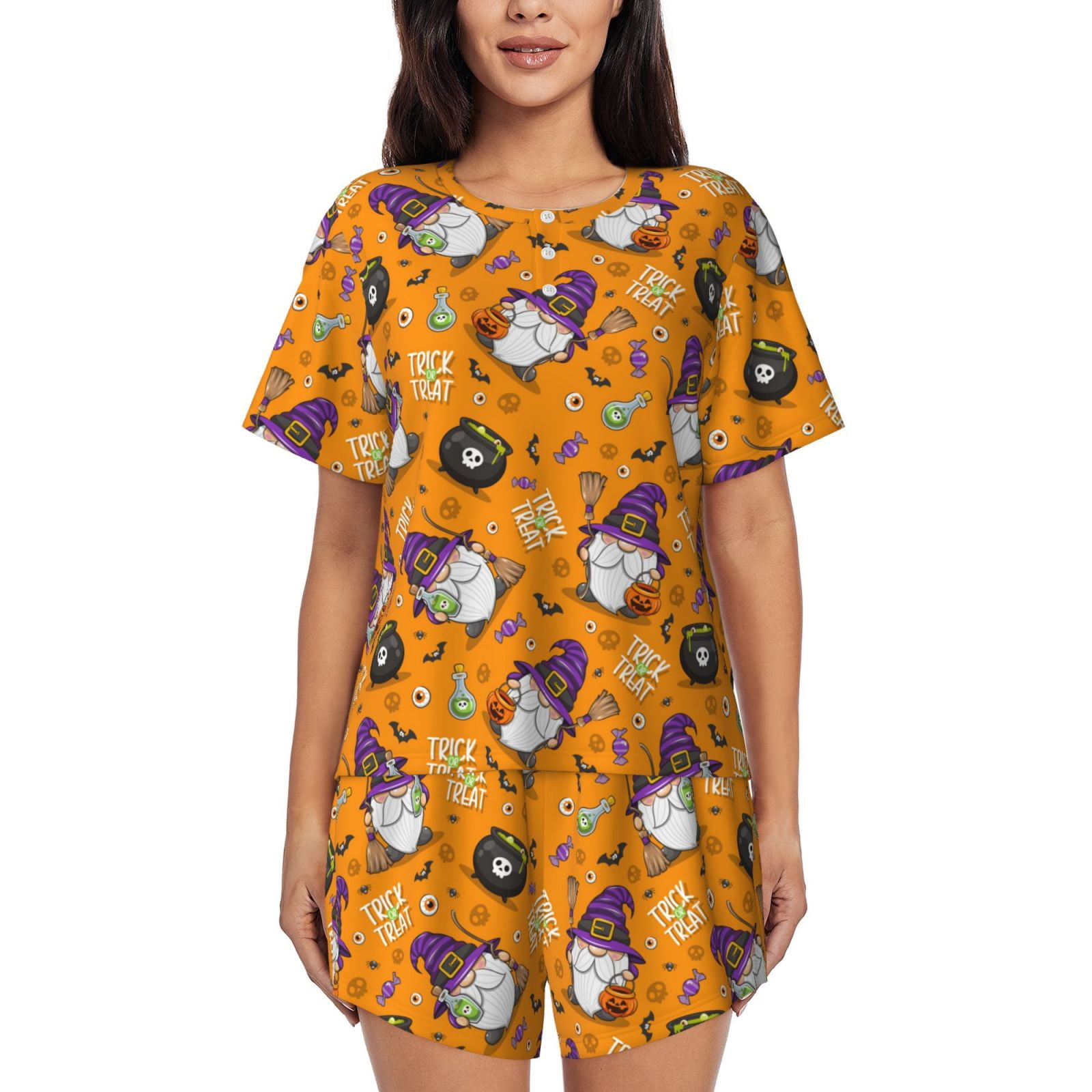 Xecao Halloween Witches Gnome print Swimsuit for women, Summer-ready ...