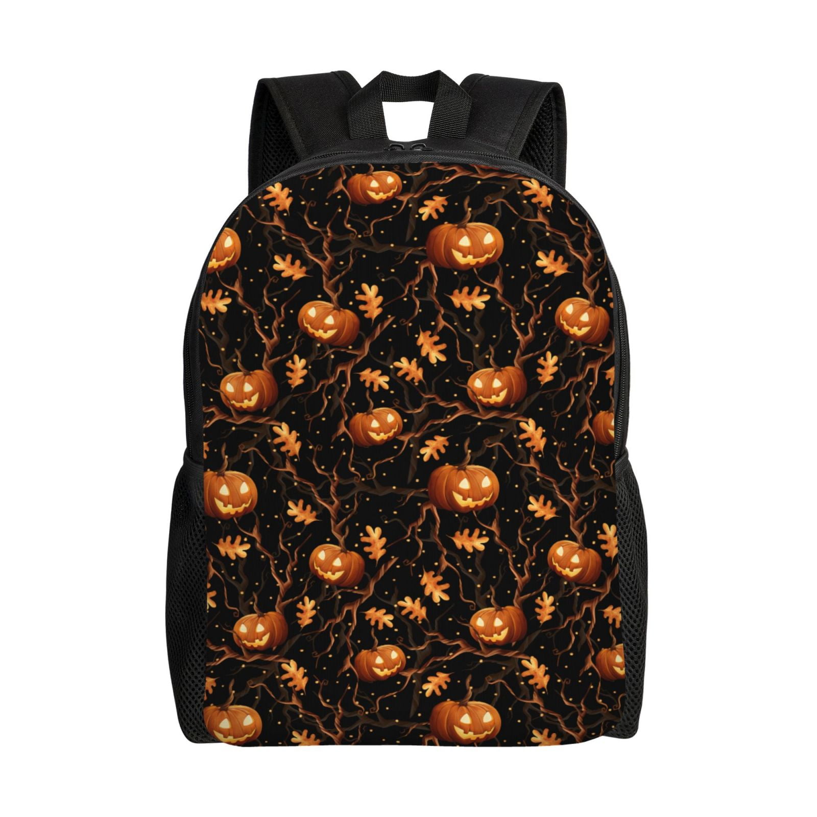 Xecao Halloween With Pumpkins Print School Backpack with Laptop ...