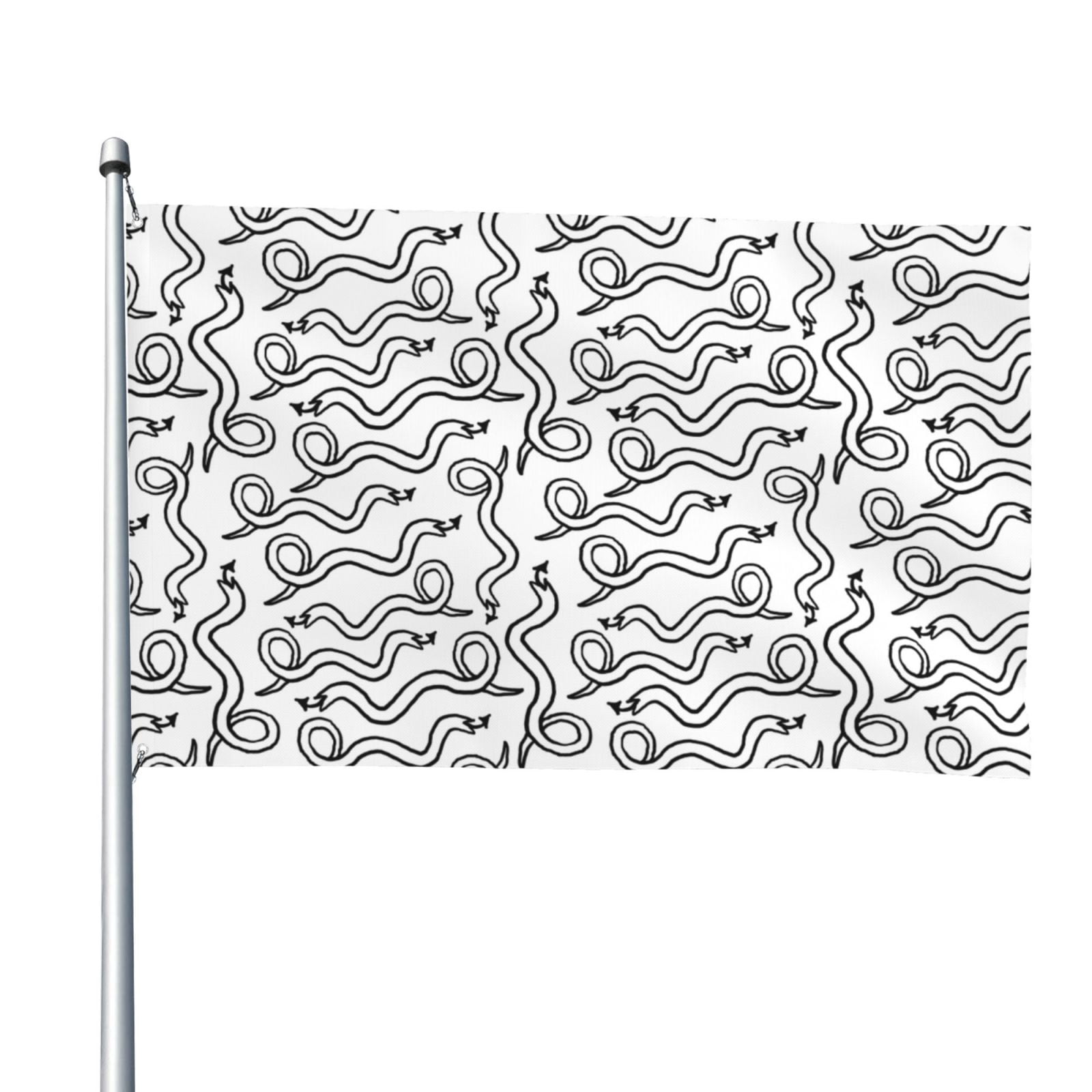 Xecao Hand Drawn Snake for Longest Lasting Flag, Made From Polyester ...