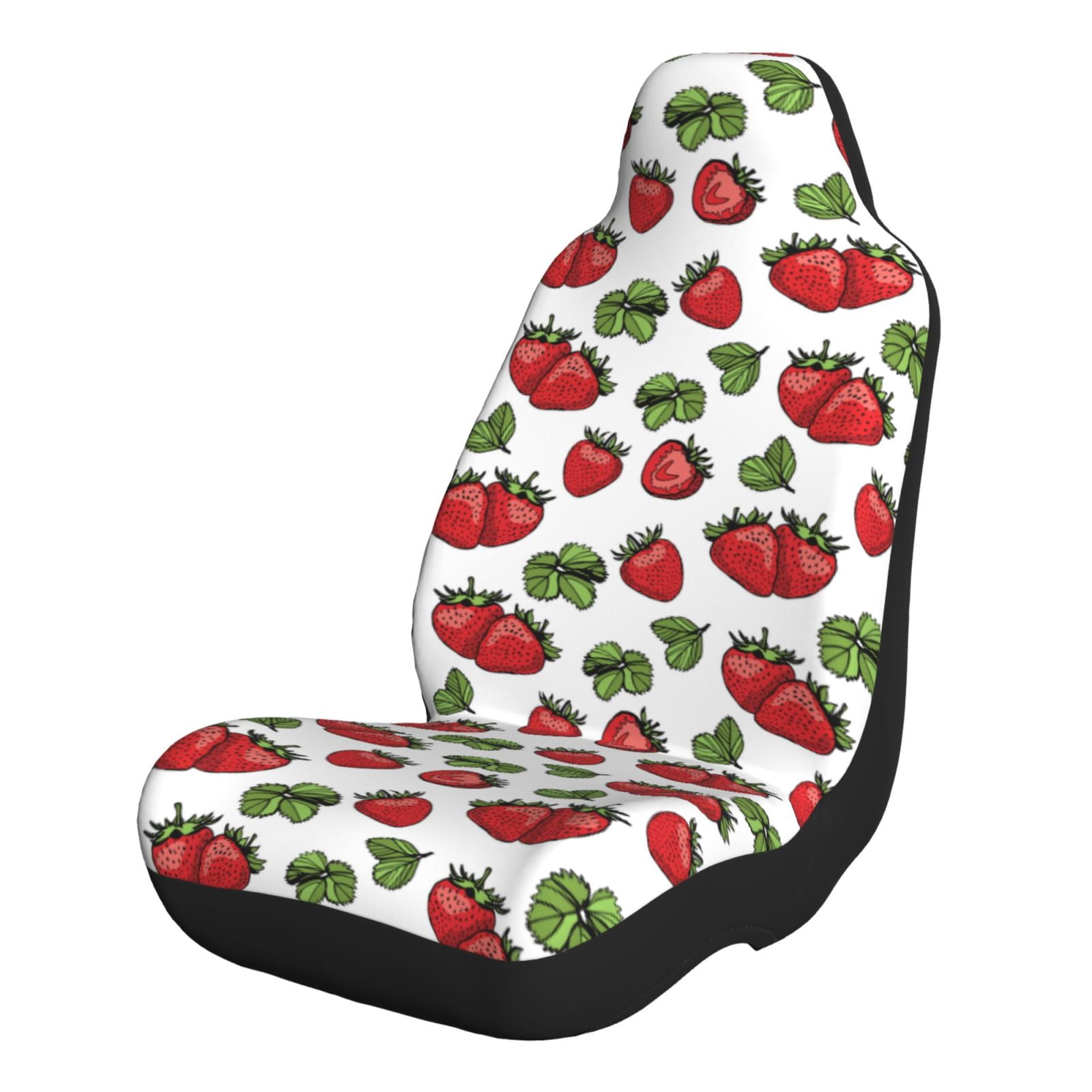 Xecao Hand Drawn Strawberry for Automotive Seat Covers for Cars Trucks ...