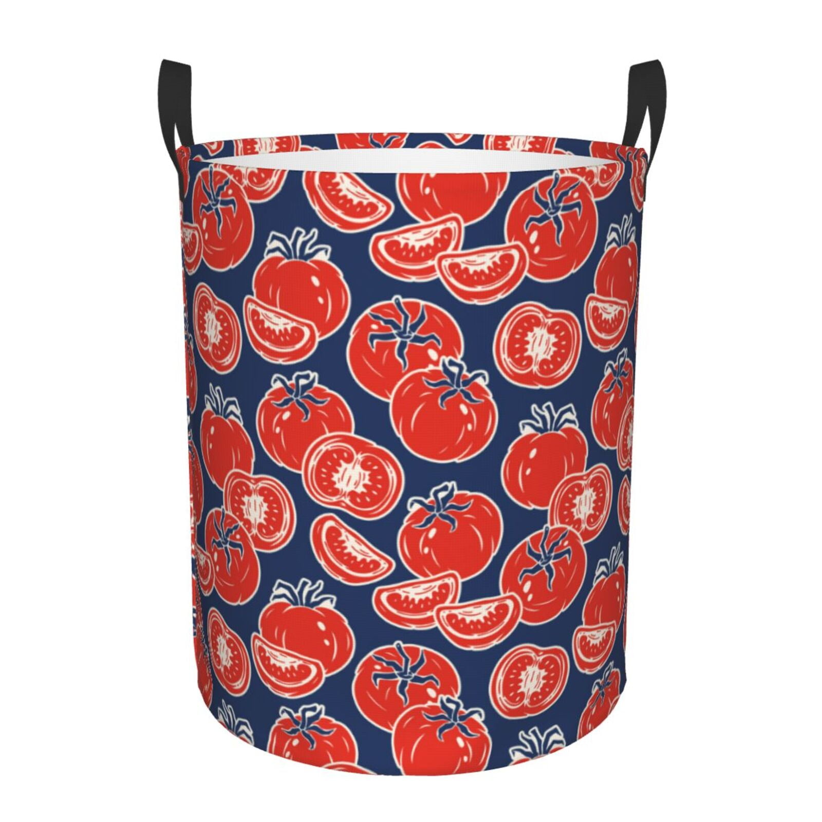 Xecao Hand Drawn Tomatoes Print Laundry Hamper Basket,designed for ...