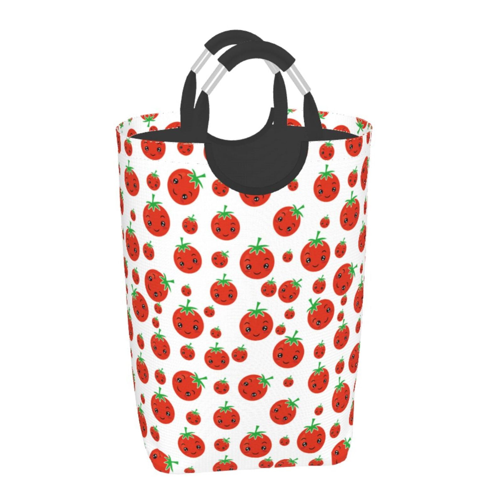 Xecao Hand Drawn Tomatoes for Laundry Basket,Collapsible Large Laundry ...