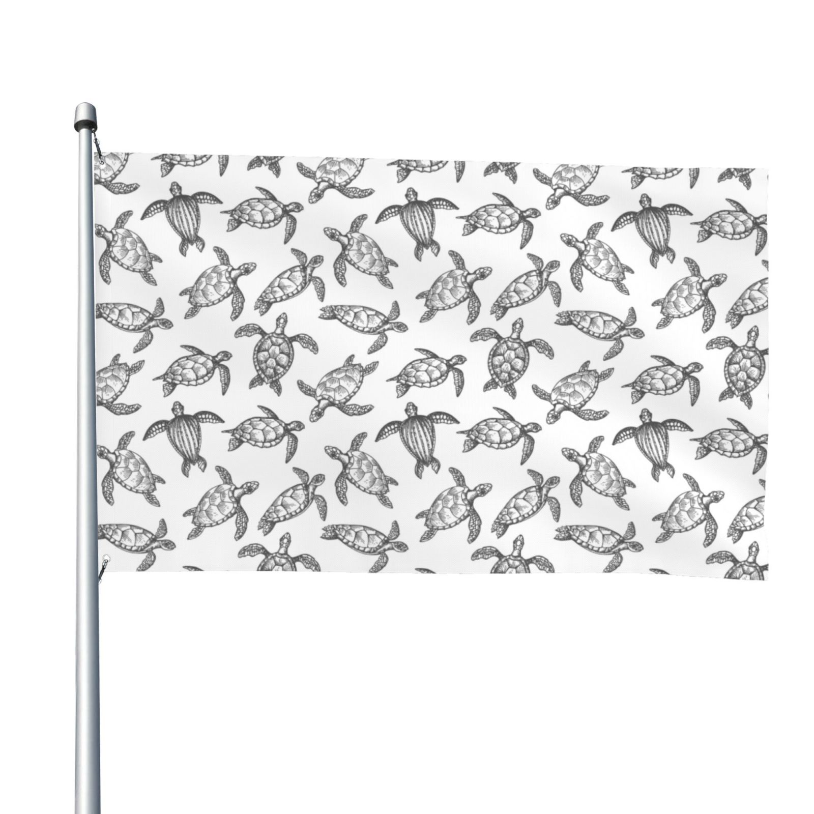 Xecao Hand Drawn Turtle for Longest Lasting Flag, Made From Polyester ...