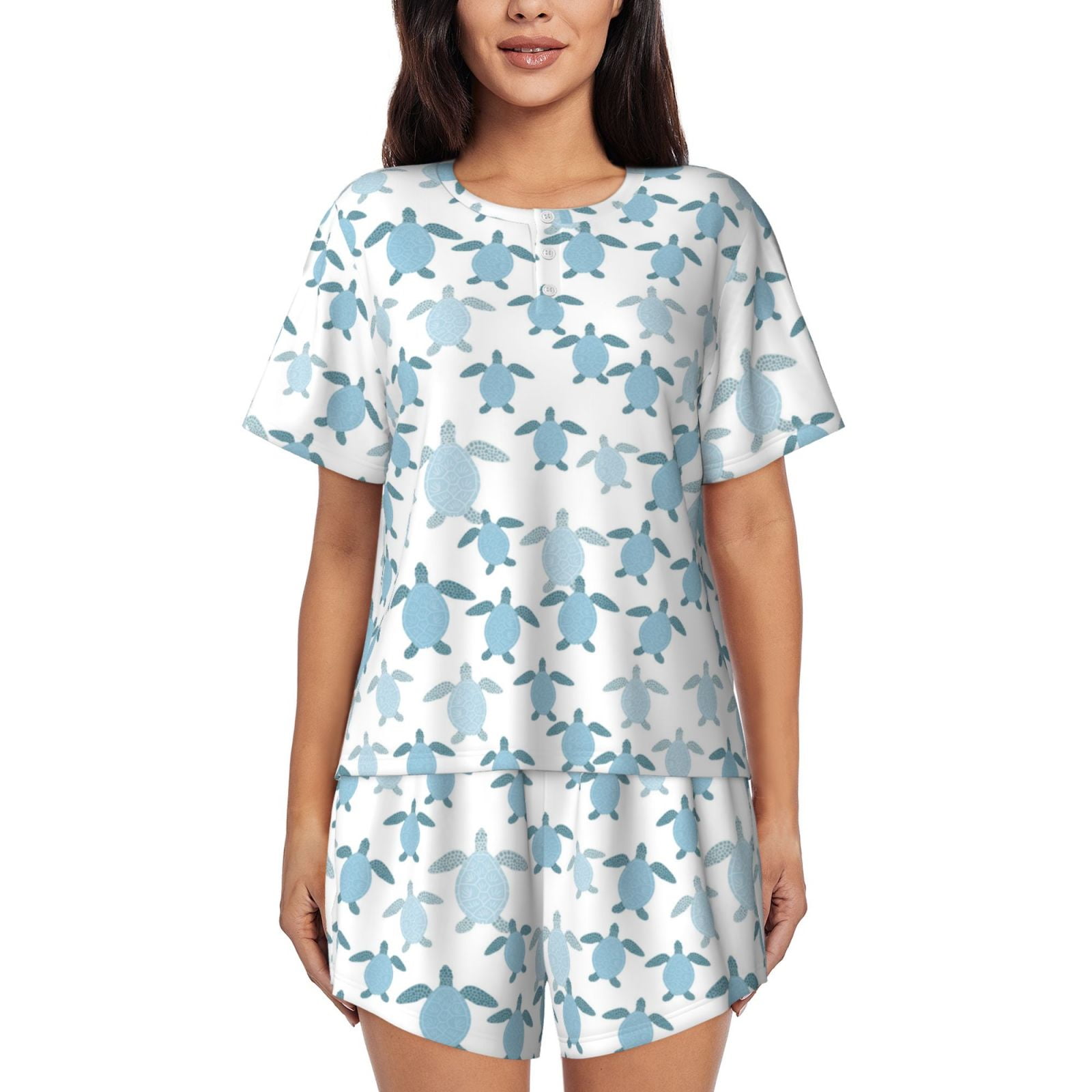 Xecao Hand Drawn Turtle print Swimsuit for women, Summer-ready, sporty ...