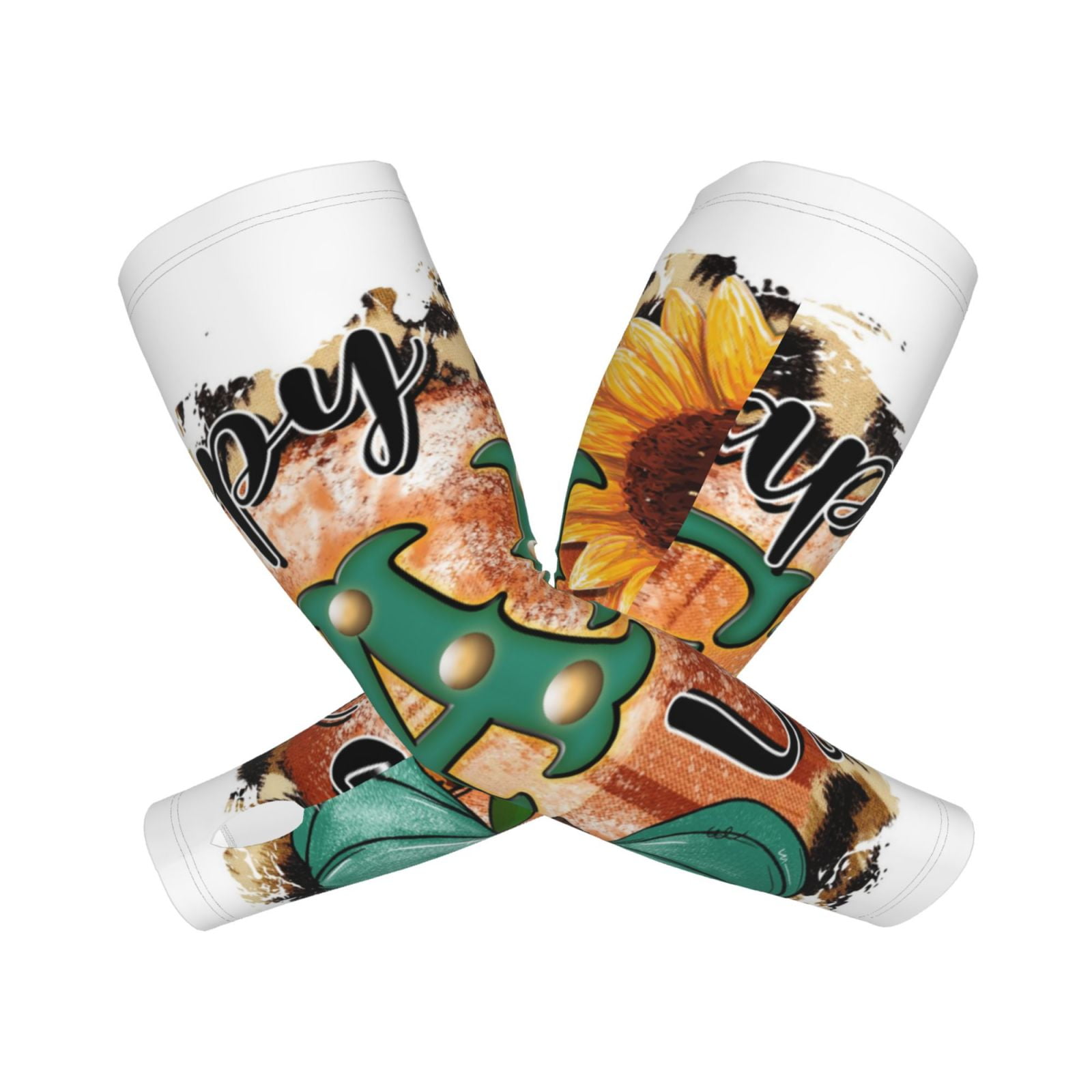 Xecao Happy Fall Y'All Print Cooling Arm Sleeves, UPF 50 UV Sun ...