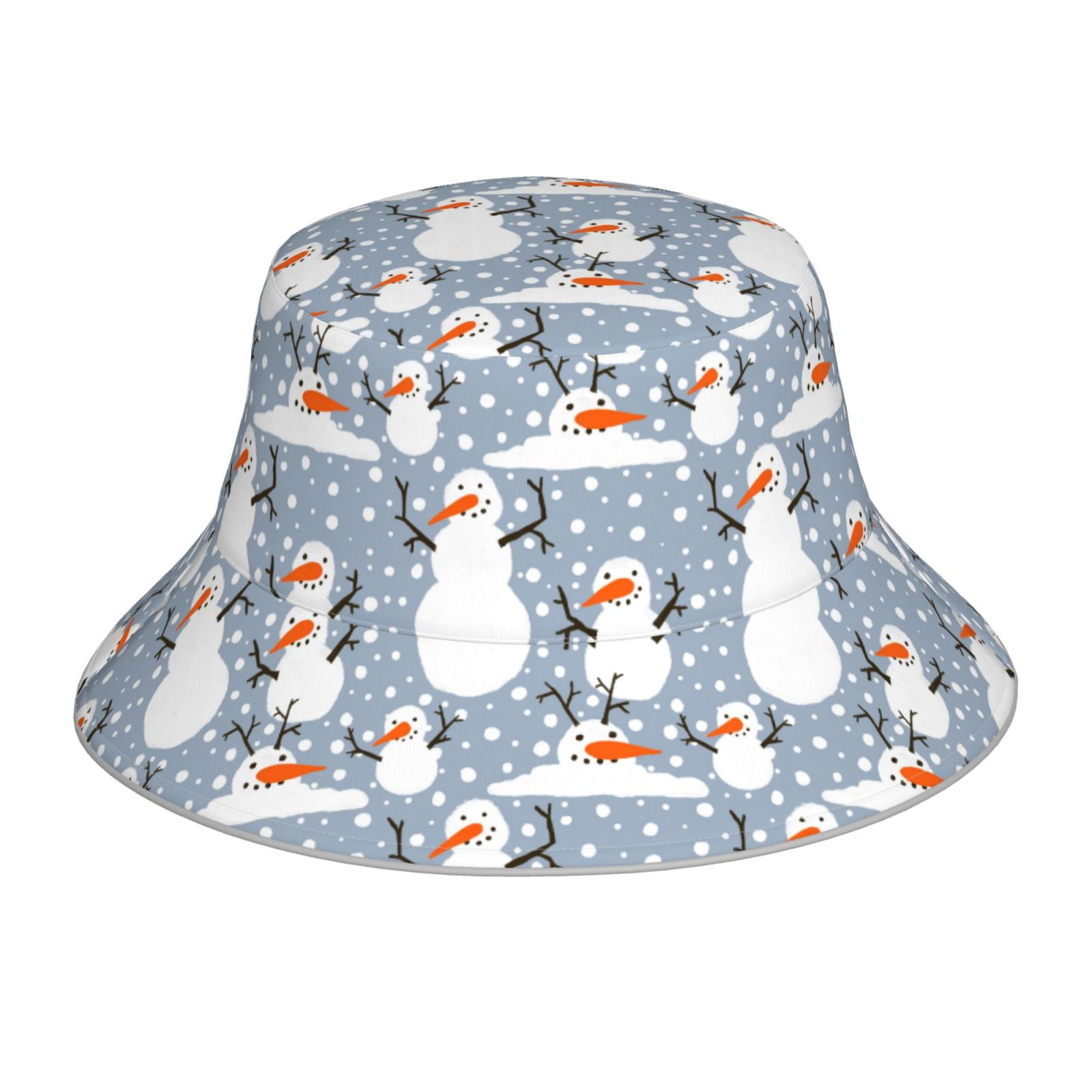 Xecao Happy Snowmen Snowfall Print Men and Women Night Reflective Hat ...