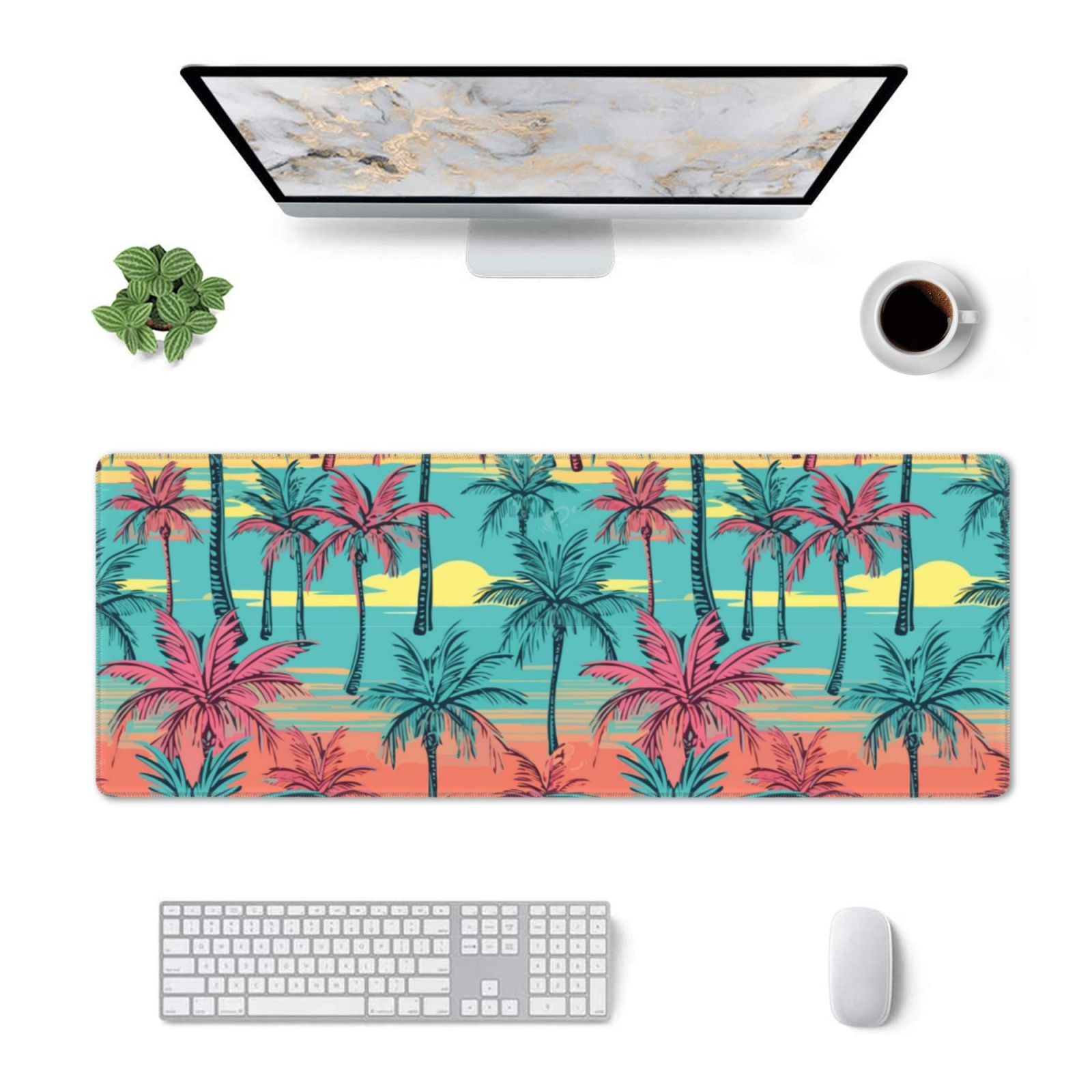 Xecao Hawaii Palms for Mouse Pad - Waterproof Extended Contour Mouse ...