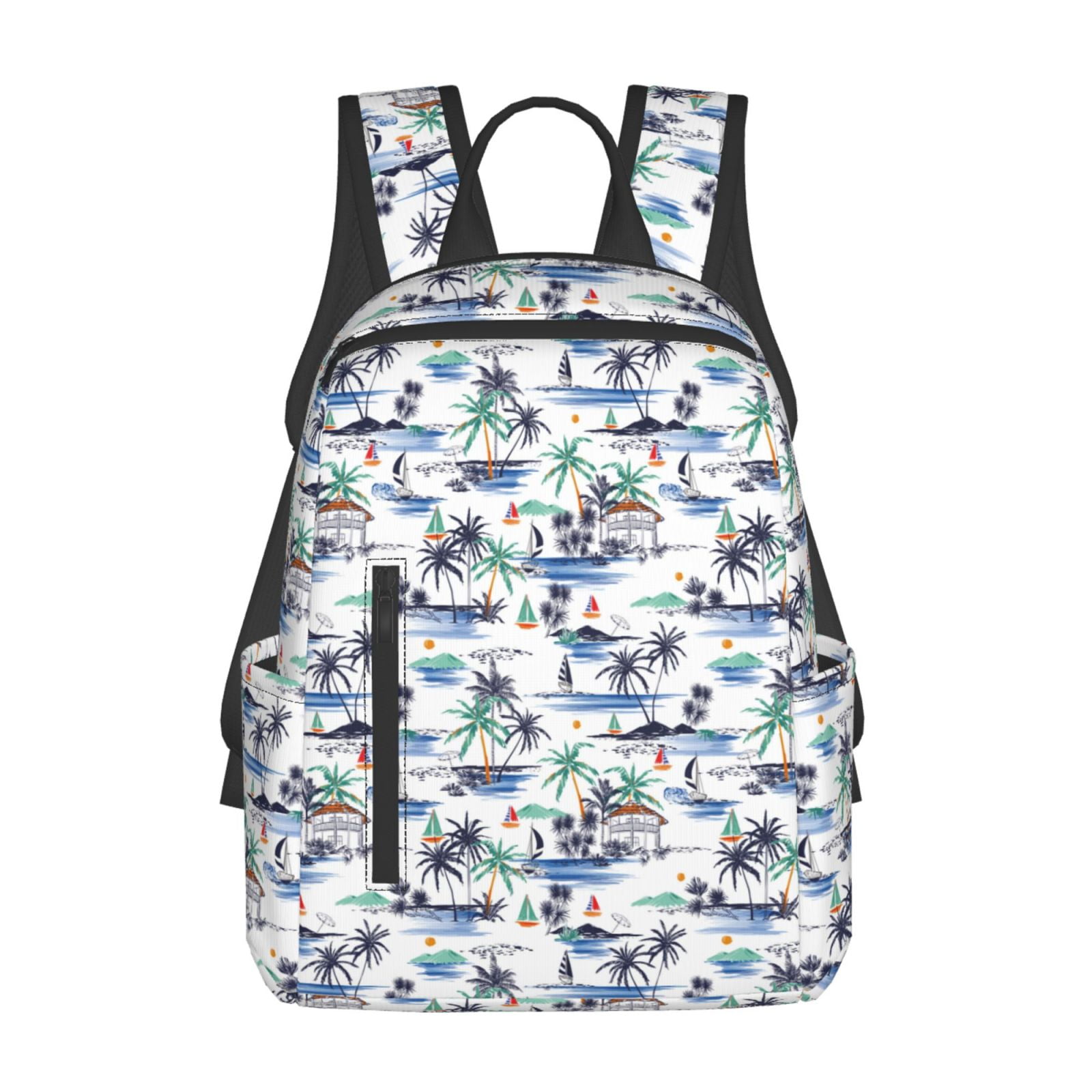Xecao Hawaii Palms print Backpack For women men Aesthetic Lightweight ...