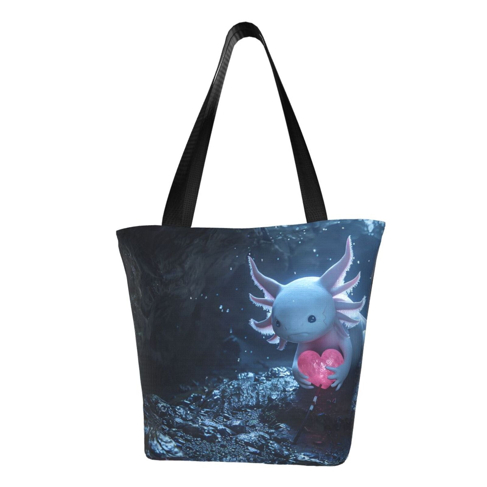 Xecao Heart Axolotl for Tote Bag for Women -Tote Shoulder Bag with A ...