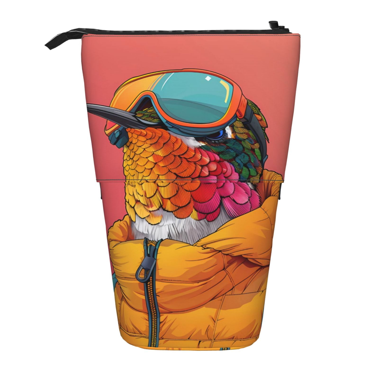 Xecao Hip Hummingbird In Jacket Print Telescopic Pencil Bag Pen Holder ...
