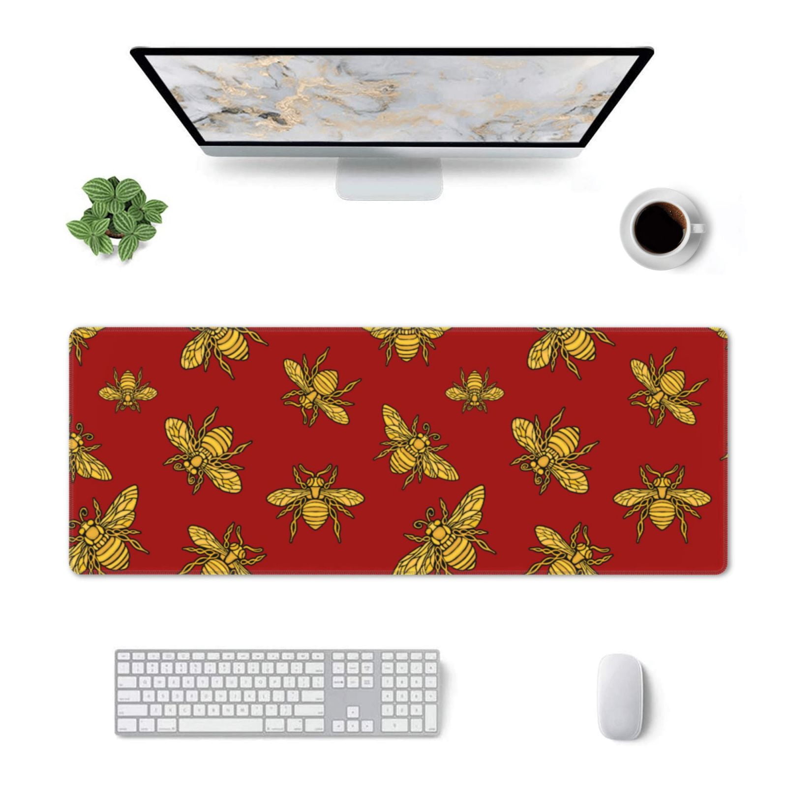 Xecao Hohey Bee Golden for Mouse Pad - Waterproof Extended Contour ...