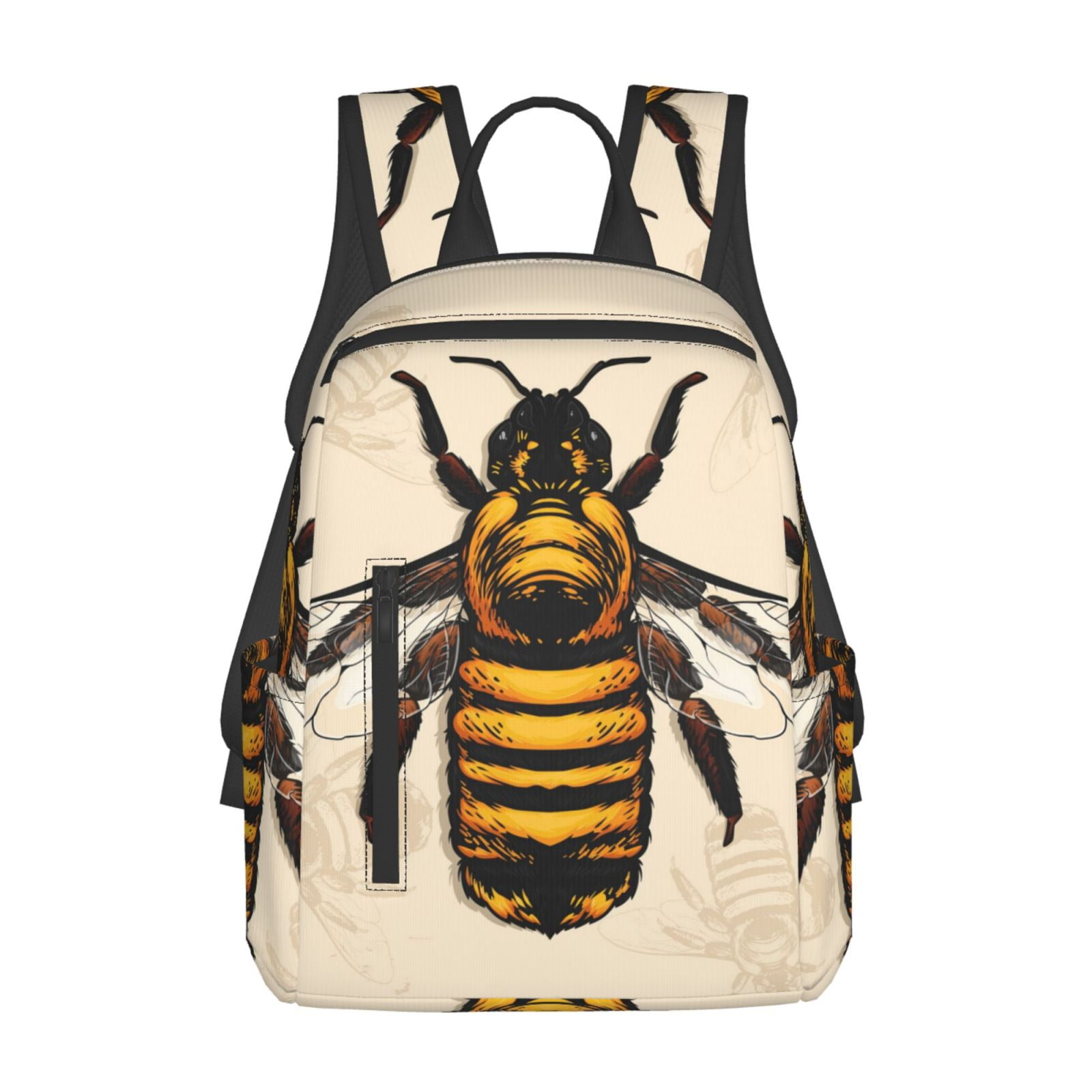 Xecao Honey Bee print Backpack For women men Aesthetic Lightweight ...