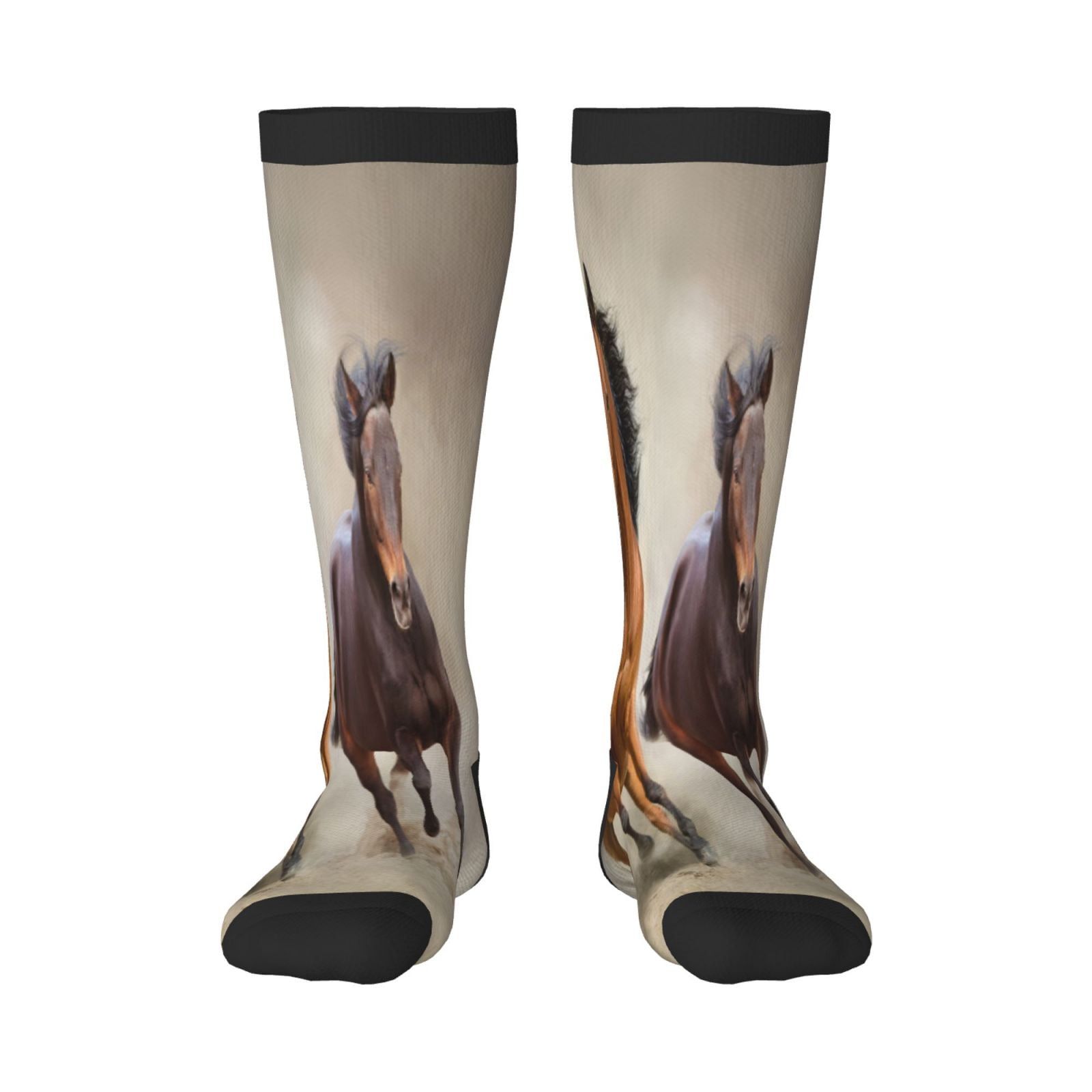 Xecao Horses free run on desert Print Compression Socks for Both Men ...
