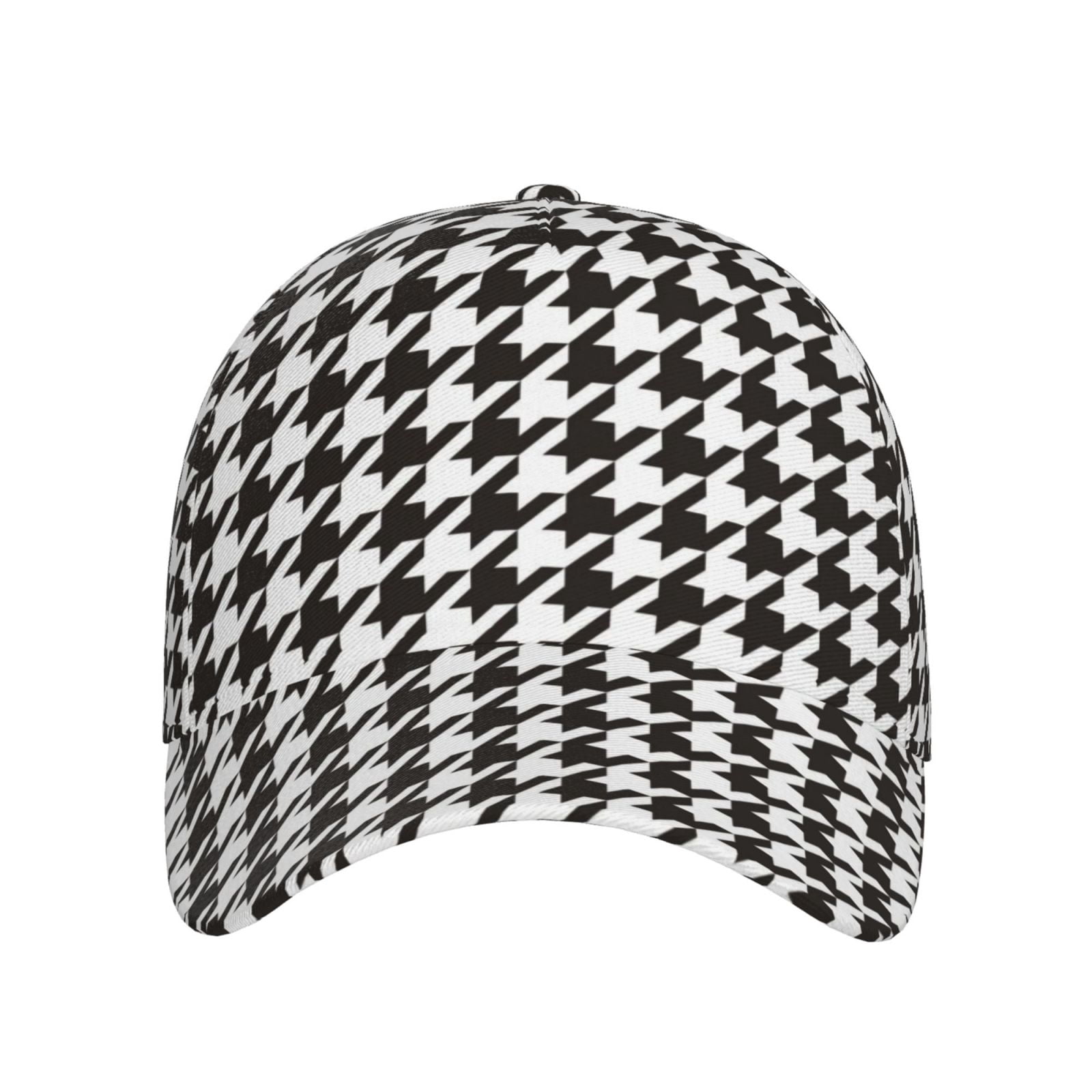 Xecao Houndstooth Black And White for Baseball Cap: Unisex, crafted ...