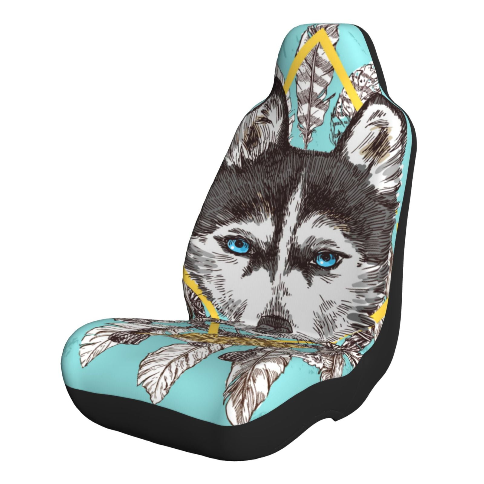 Xecao Husky With Dreamcatcher for Automotive Seat Covers for Cars ...
