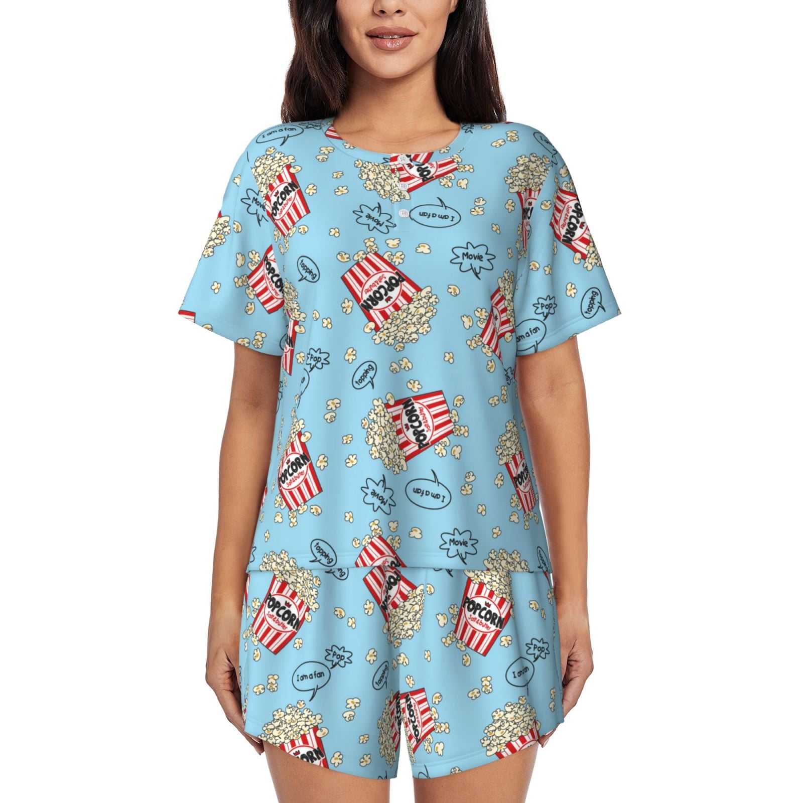Xecao I Am A Fan Popcorn print Swimsuit for women, Summer-ready, sporty ...
