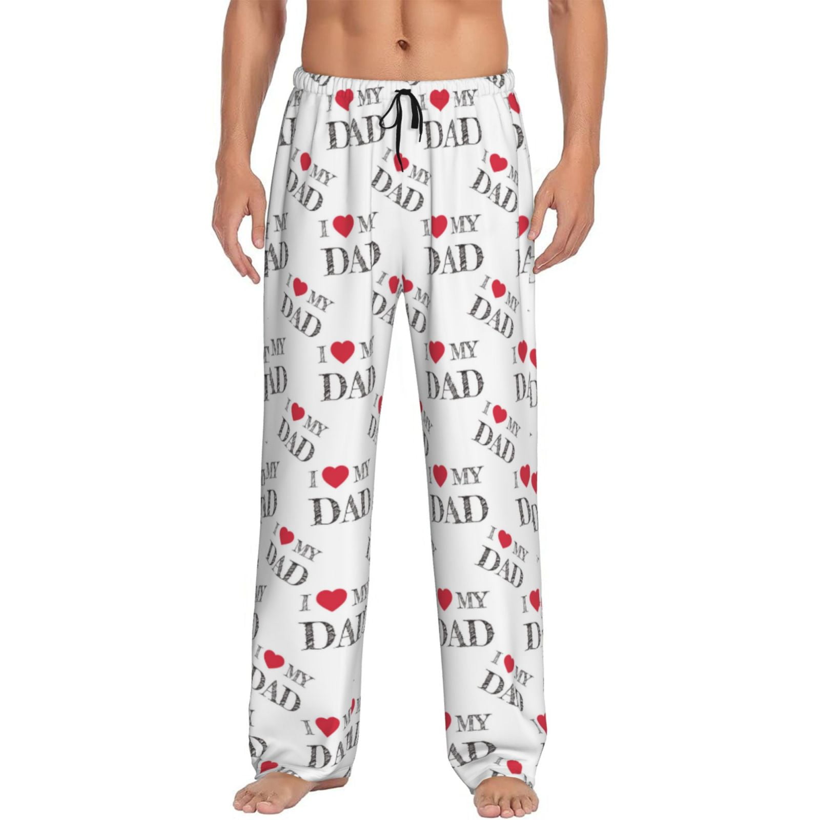 Xecao I Love My Dad Men's Straight Lounge Pajama Pants: The Ultimate in ...