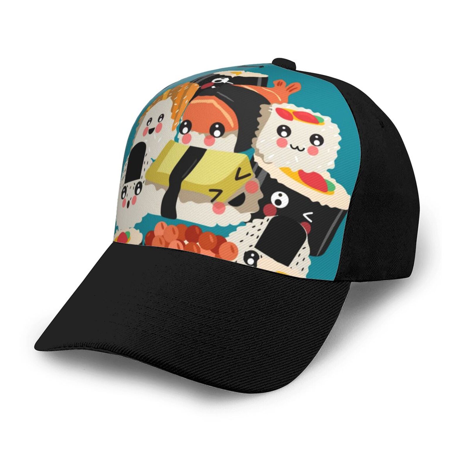 Xecao I Love Sushi print unisex vintage washed baseball cap, a soft and ...